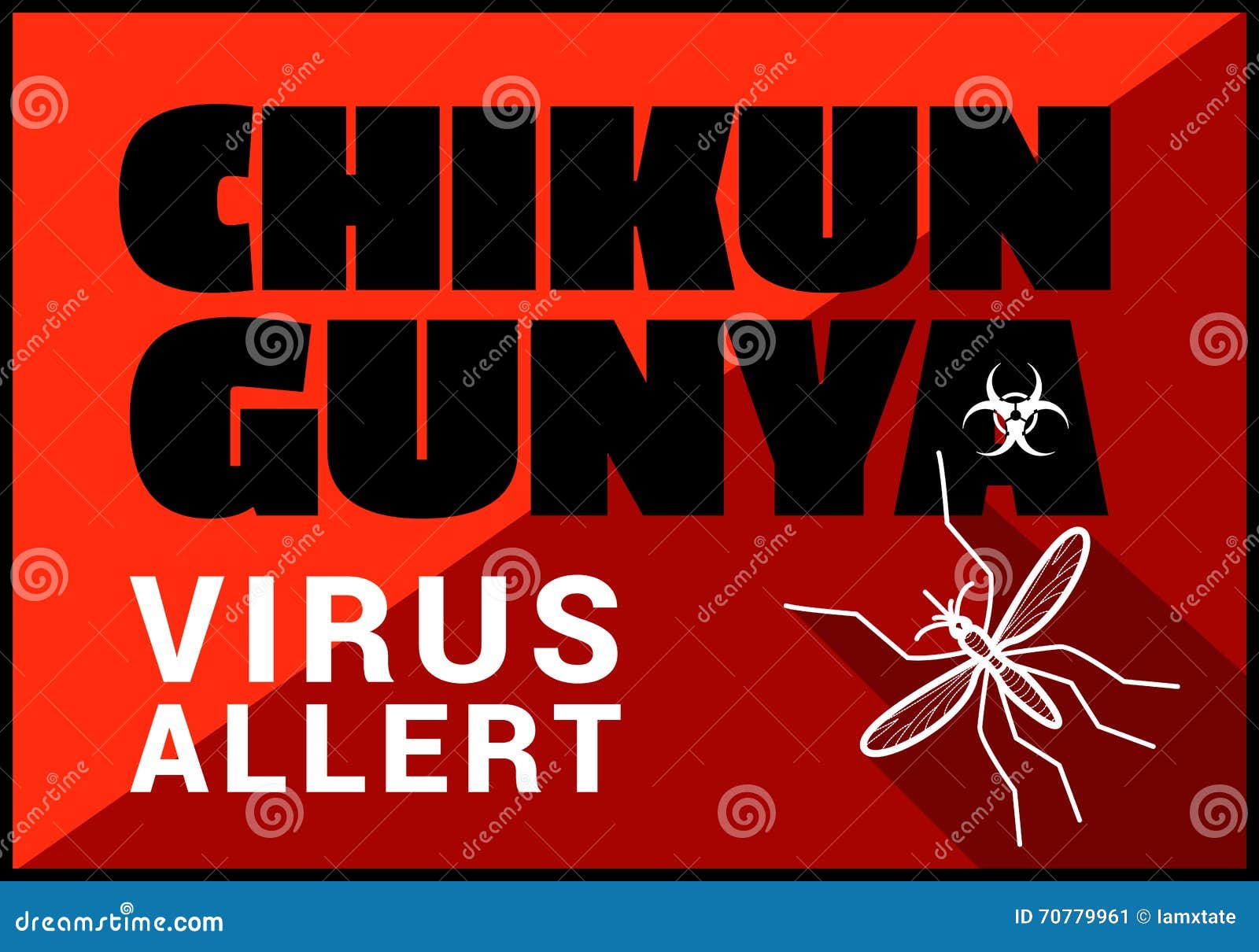 Chikungunya Virus Allert Vector Outline Stock Vector - Illustration of ...
