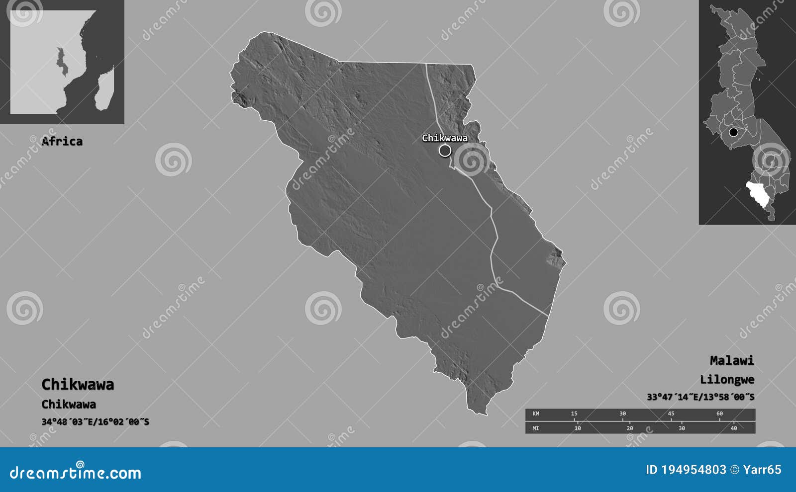 Chikwawa, District of Malawi,. Previews. Bilevel Stock Illustration ...