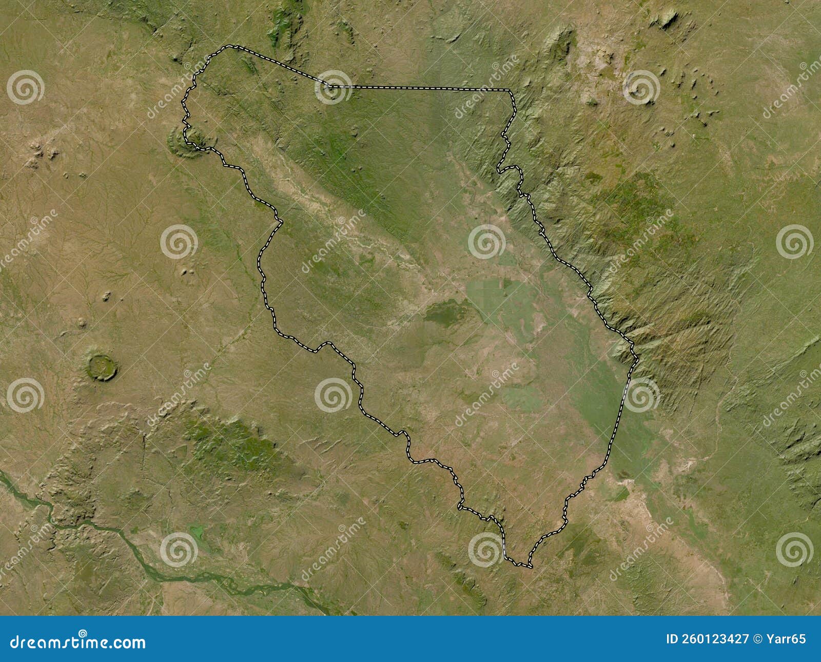 Chikwawa, Malawi. Low-res Satellite. No Legend Stock Illustration ...