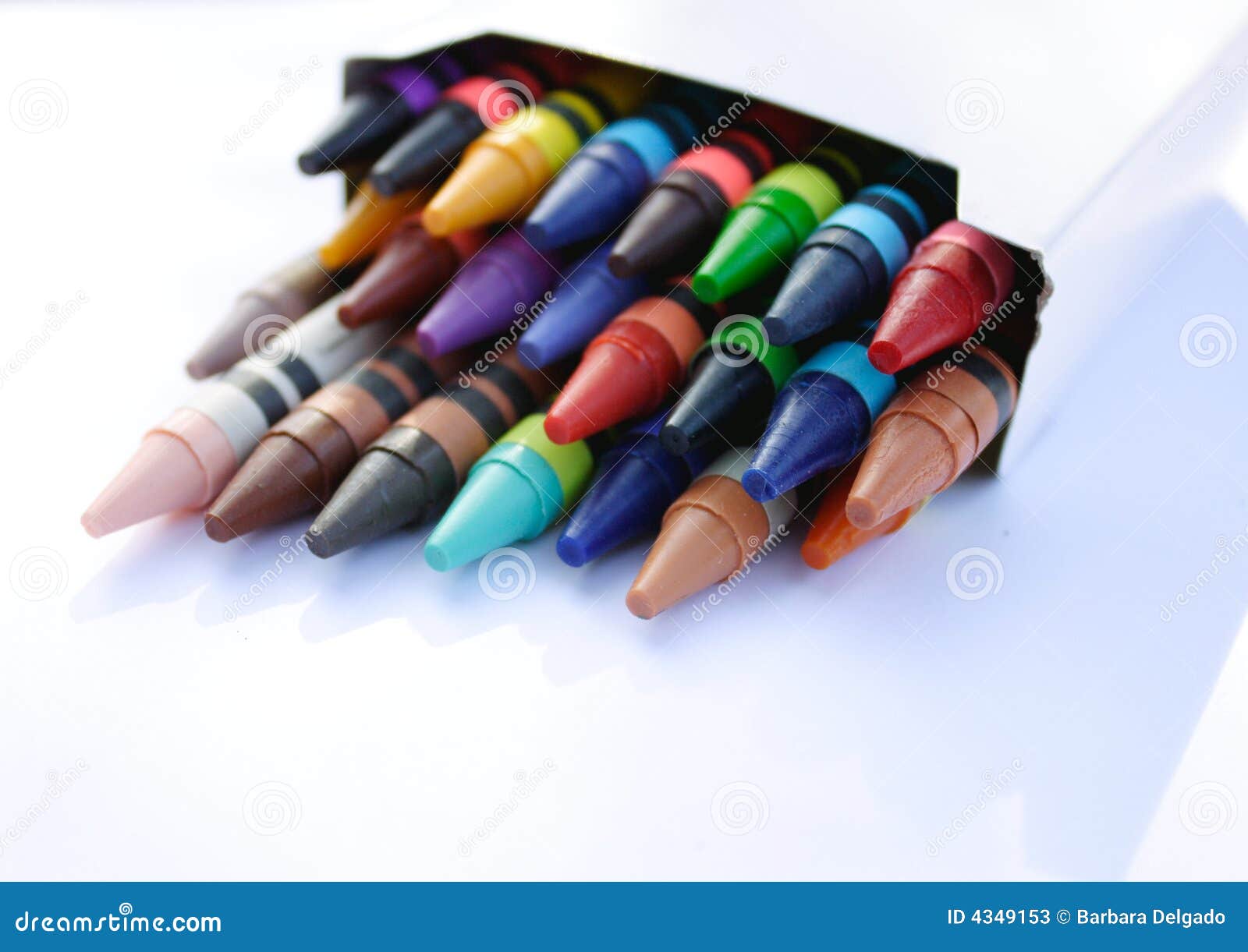 Childâ€™s Crayons stock image. Image of drawing, children - 4349153