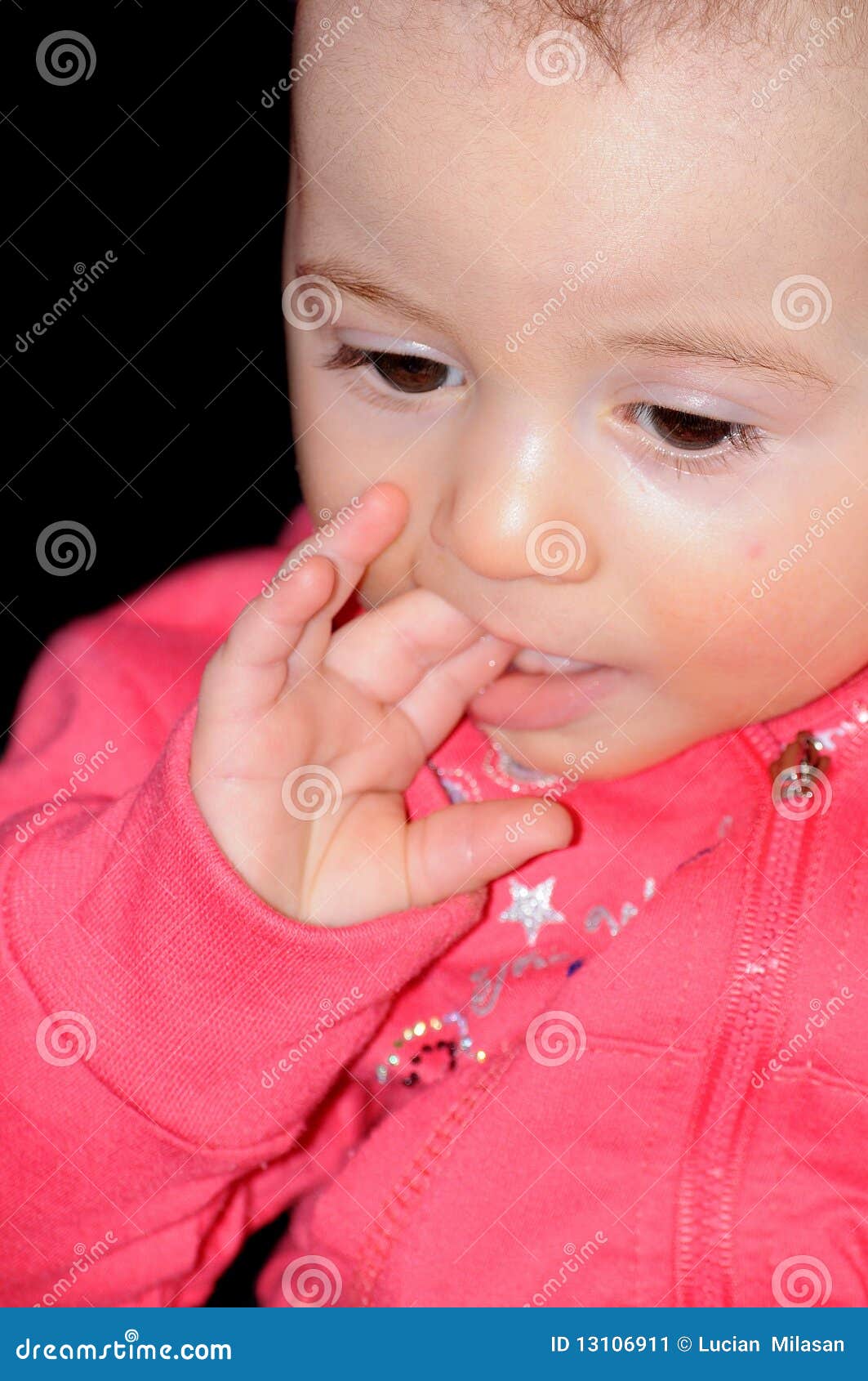 Child stock image. Image of meditate, contemplate, expression - 13106911