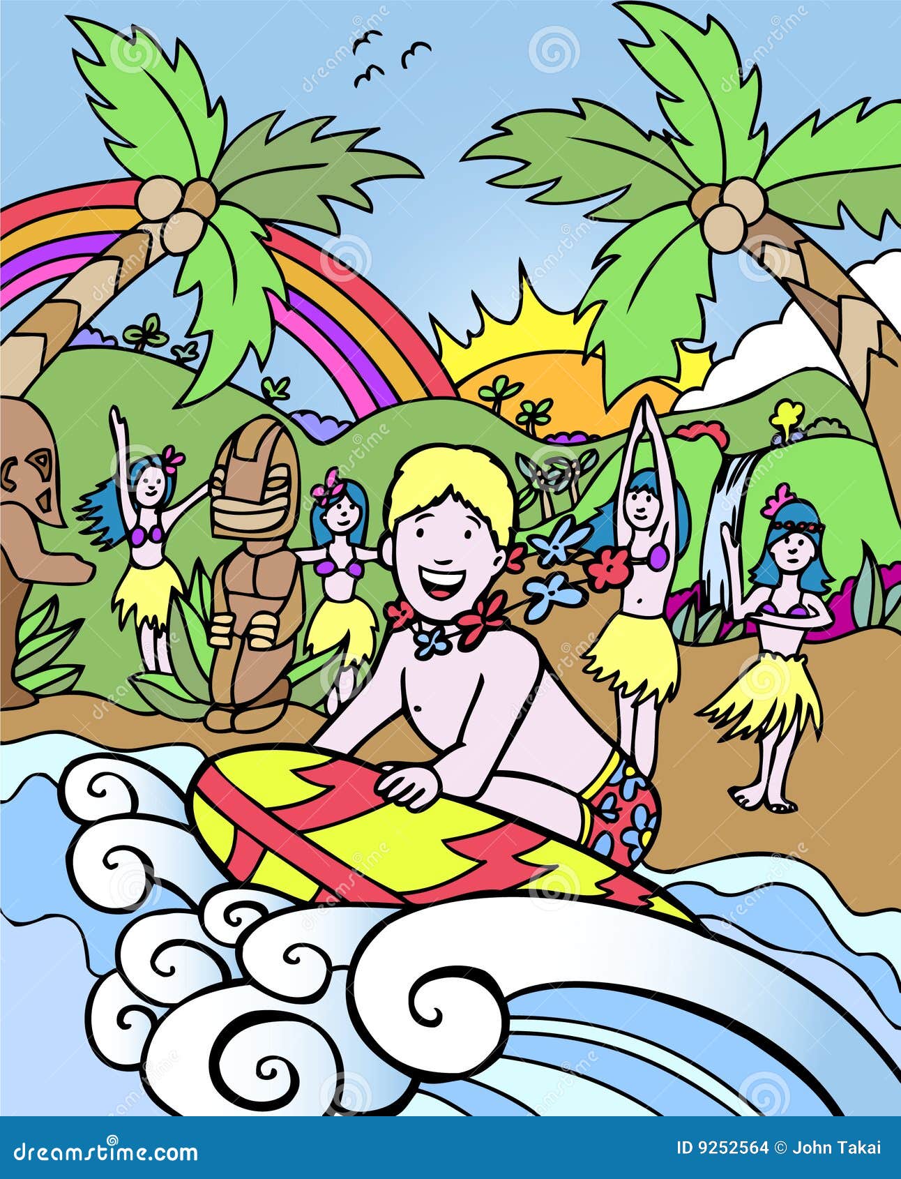 Adventure Island Map Creator Set. Fantasy Board Game Kit. Vector Yellow ...