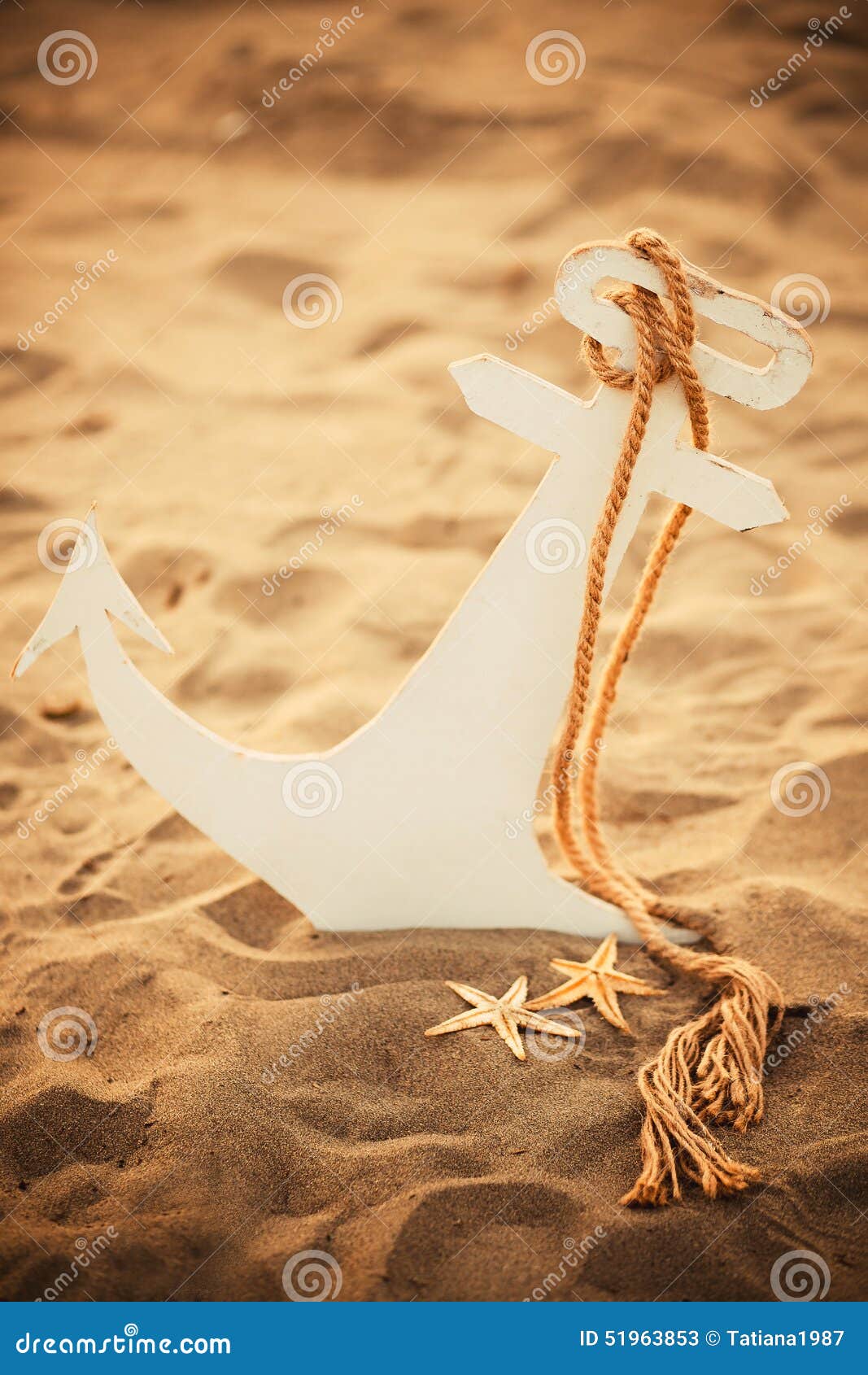 Child anchor on the sand stock image. Image of shore - 51963853