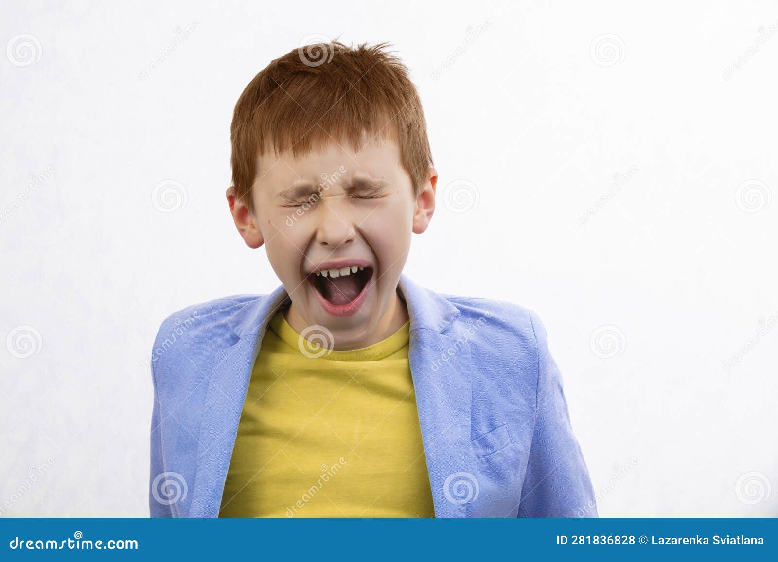 Child with an Angry Expression Stock Photo - Image of real, facial ...