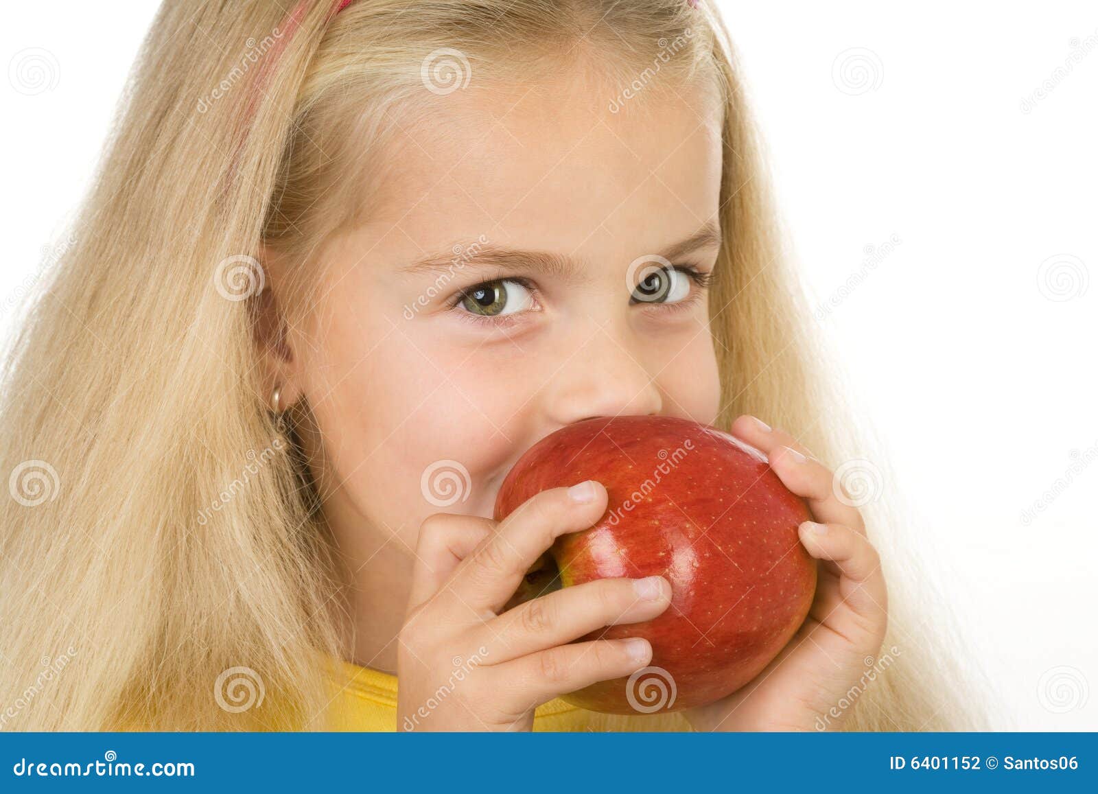 Child with apple stock photo. Image of delightful, delicious - 6401152