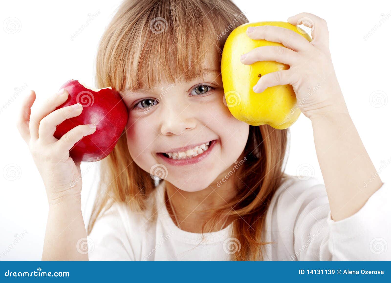 Child with apples stock image. Image of cute, child, elementary - 14131139