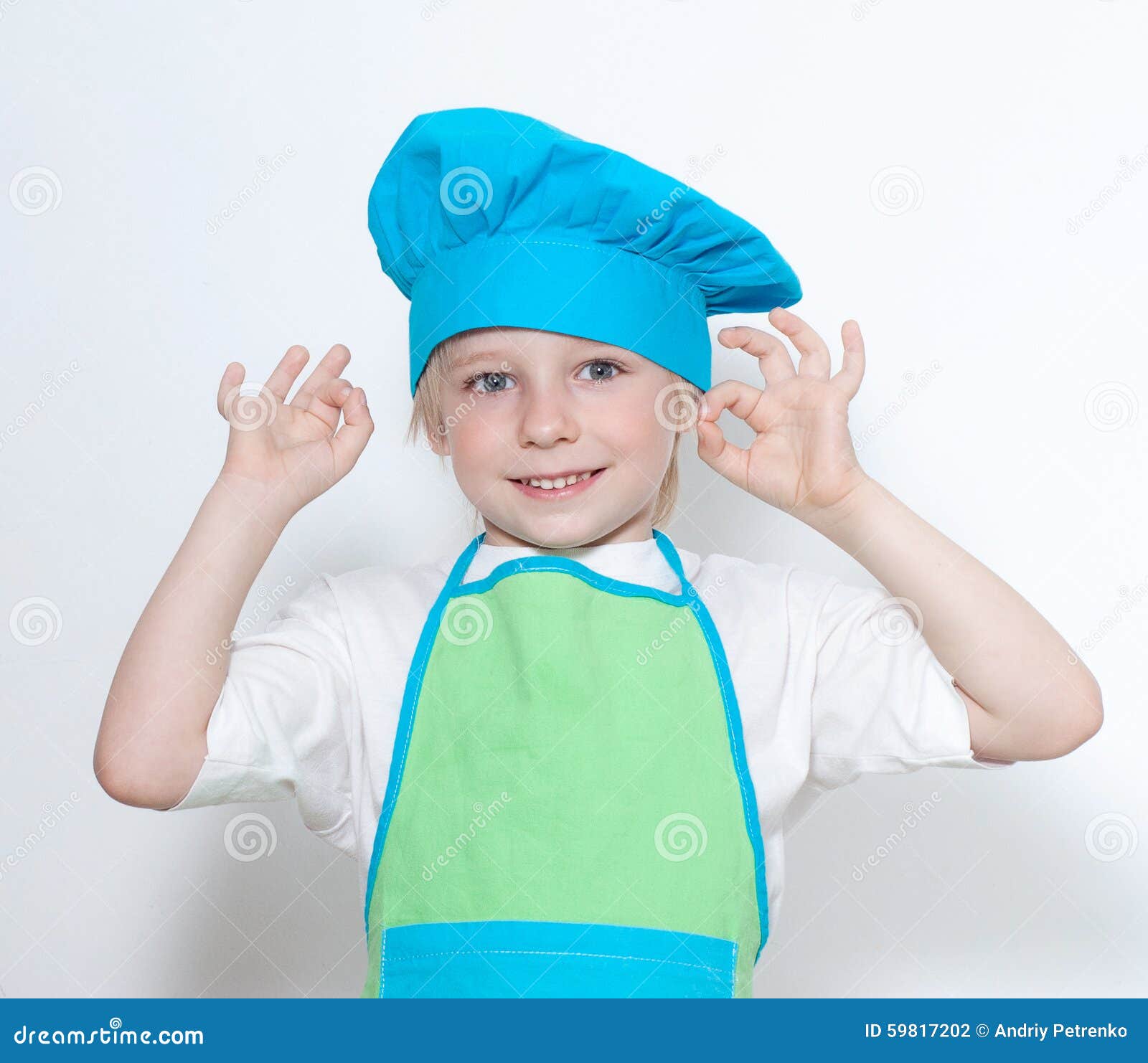 Child as a chef cook stock photo. Image of childhood - 59817202