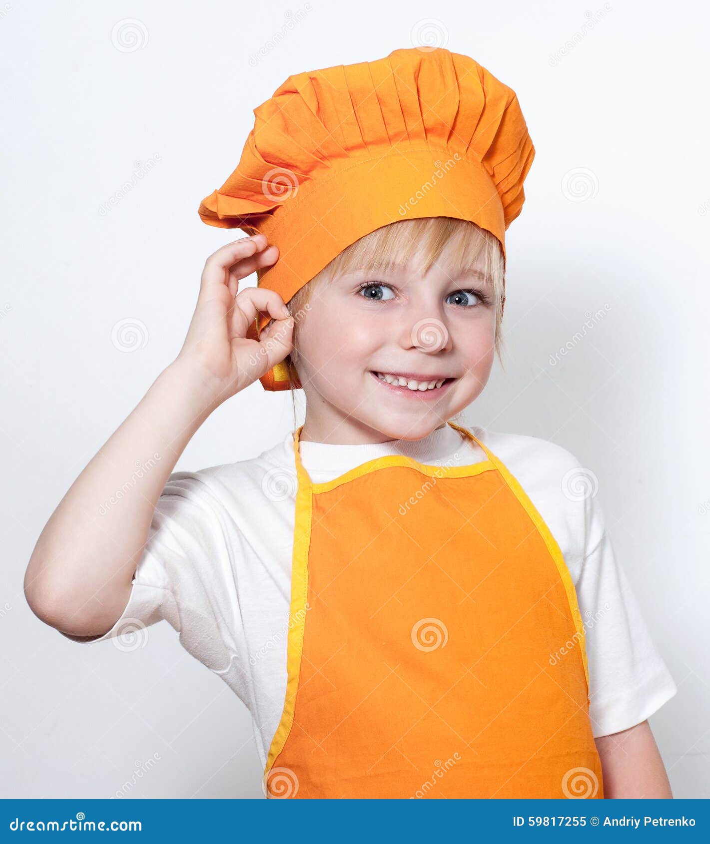 Child as a chef cook stock image. Image of food, long - 59817255