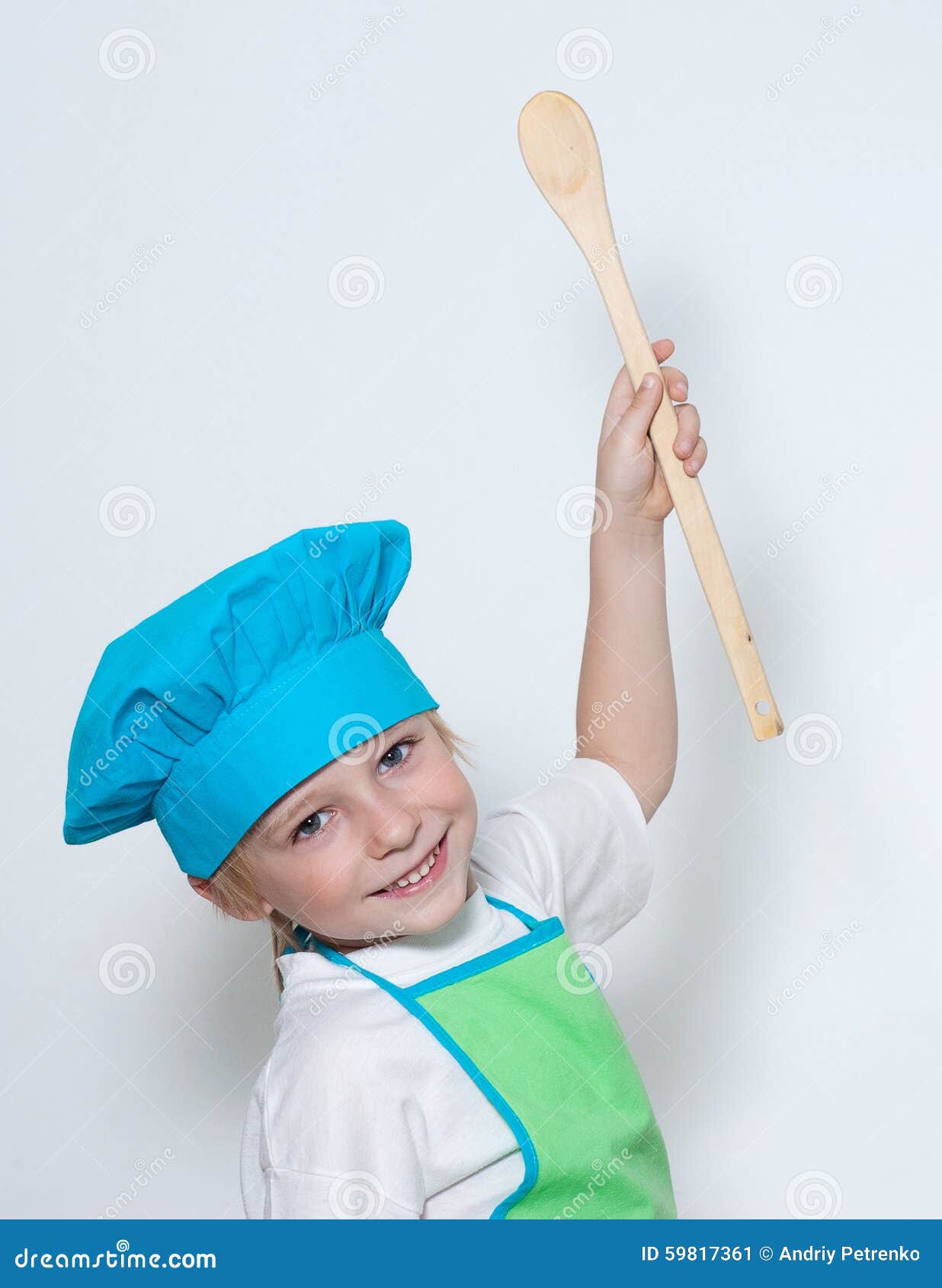 Child as a chef cook stock image. Image of childhood - 59817361