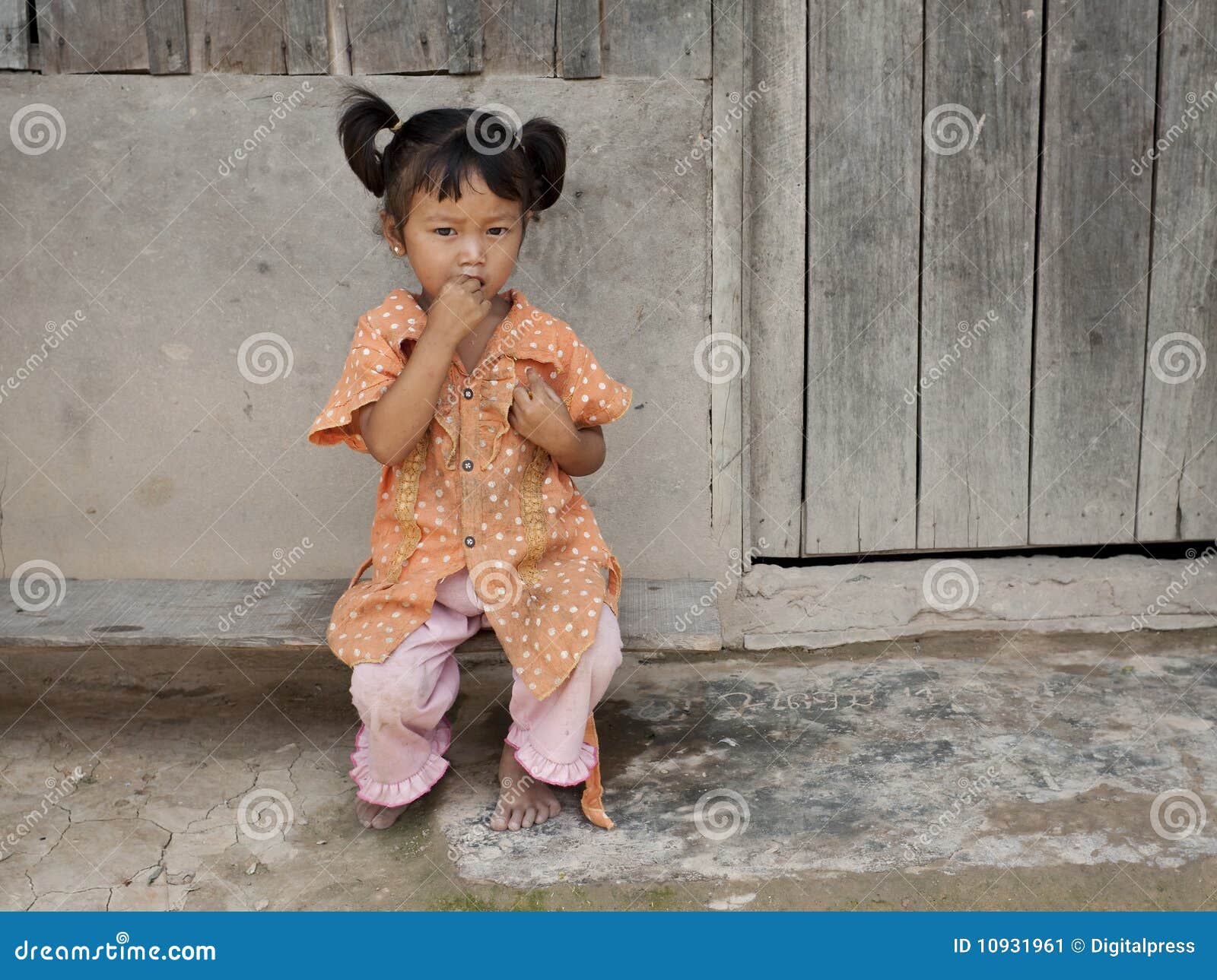 Child of Asia in Laos stock image. Image of sing, ethnic - 10931961
