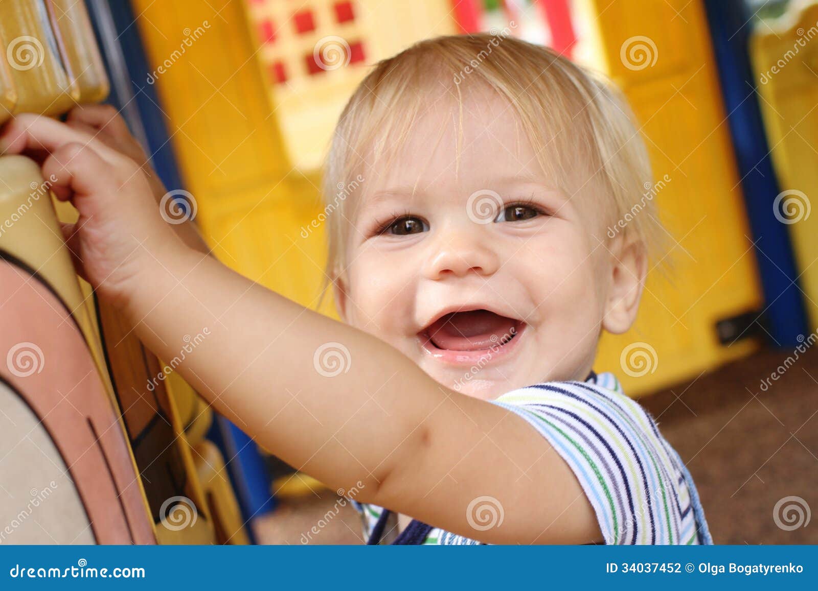 Child Baby at a Playground stock photo. Image of playtime - 34037452