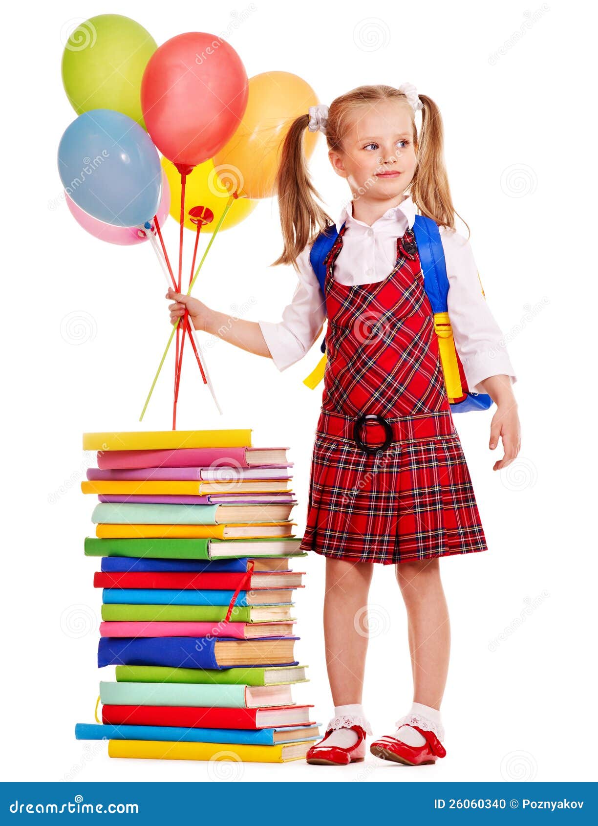 Child with backpack. stock photo. Image of children, holding - 26060340