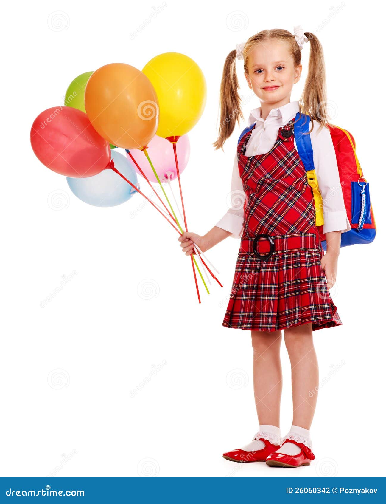 Child with backpack. stock photo. Image of little, color - 26060342
