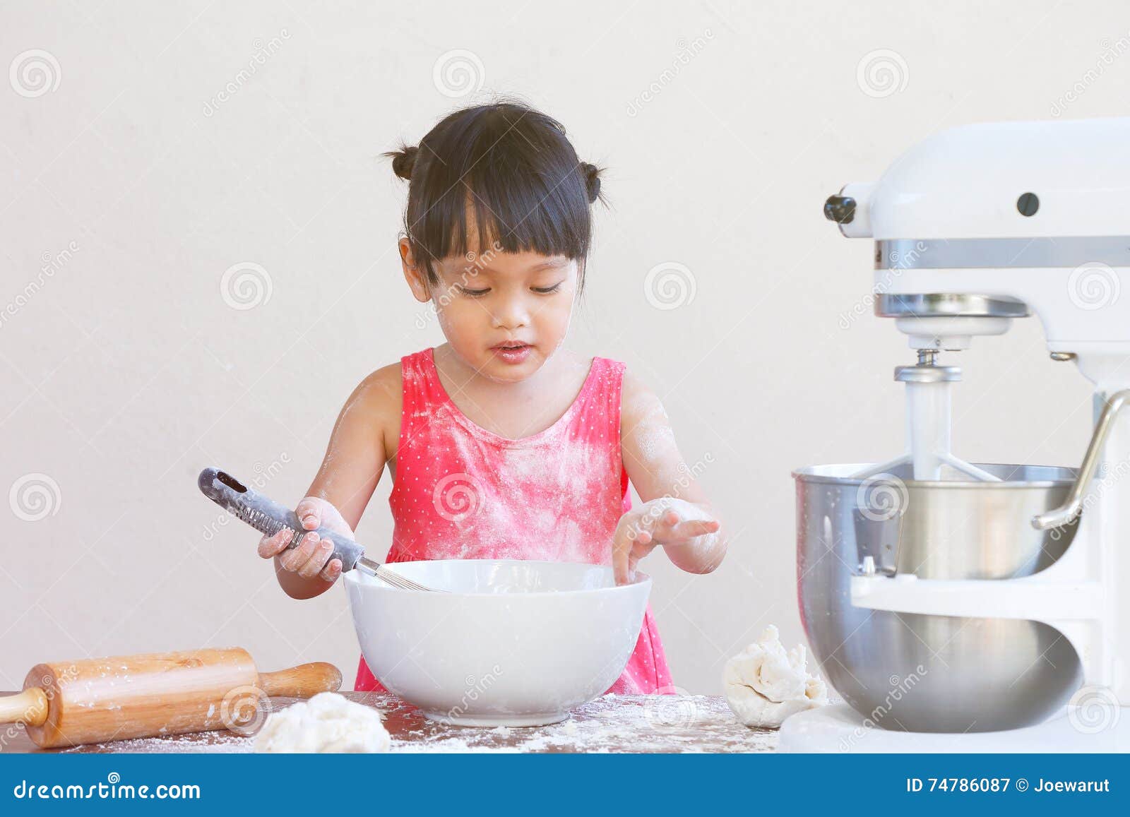 Child bakery stock image. Image of hand, mixer, stand - 74786087
