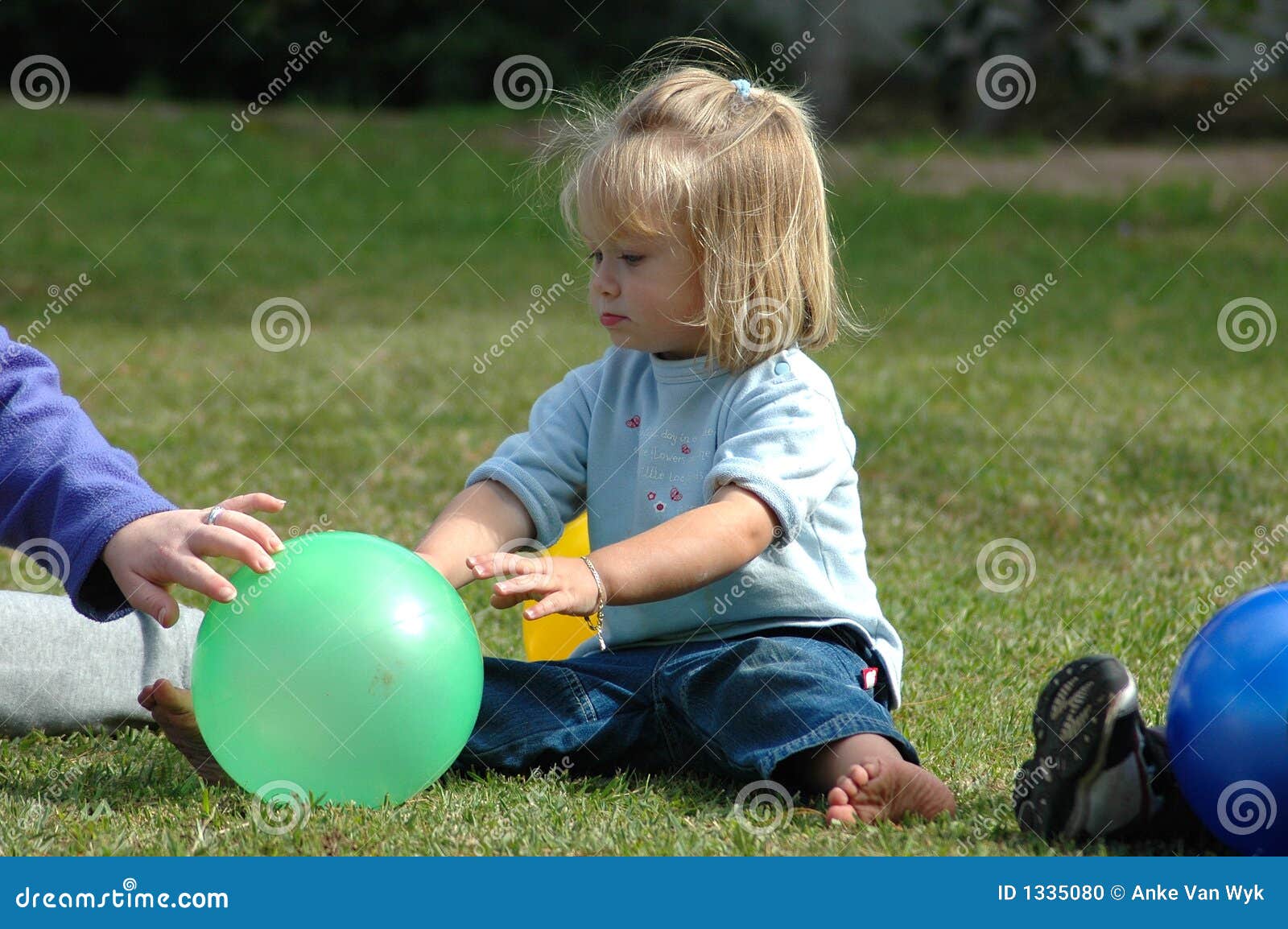 Child with ball stock photo. Image of disappointment, foot - 1335080