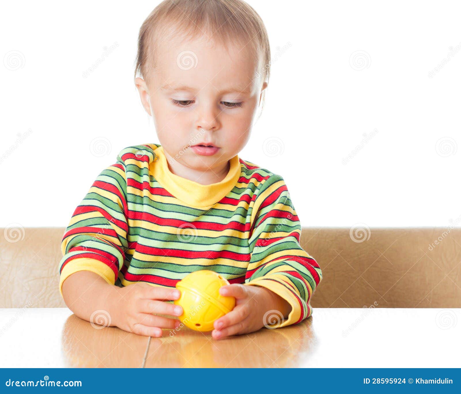 Child with a ball stock photo. Image of childhood, caucasian - 28595924