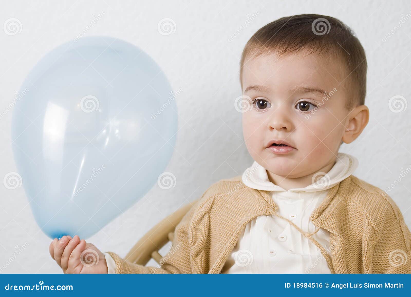 A child with a balloon. stock photo. Image of children - 18984516