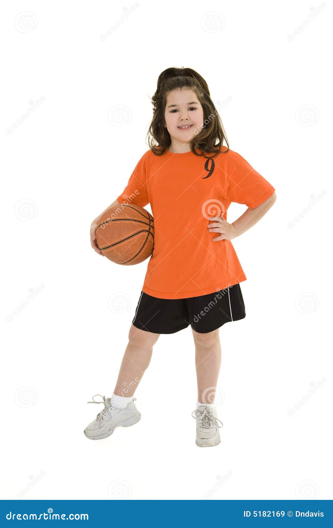 Child Basketball stock image. Image of uniform, girl, standing - 5182169