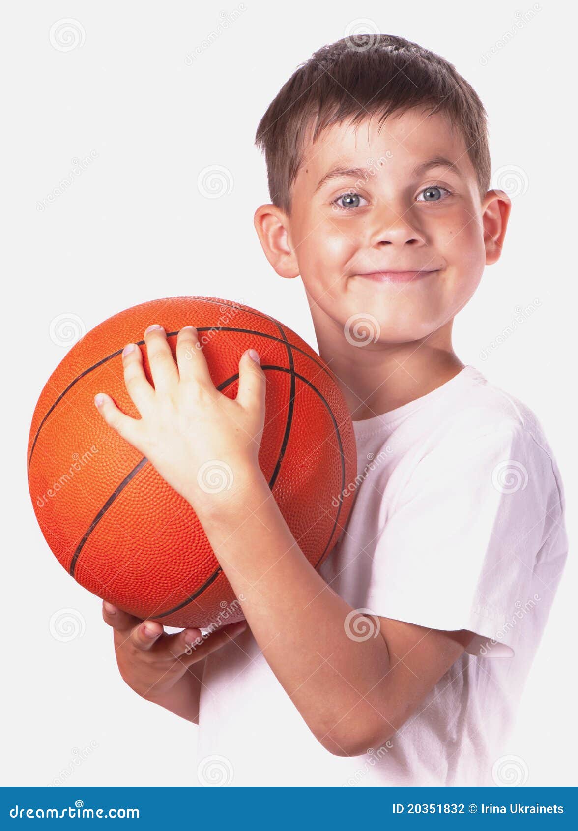 Child with Basketball ball stock photo. Image of foreground - 20351832