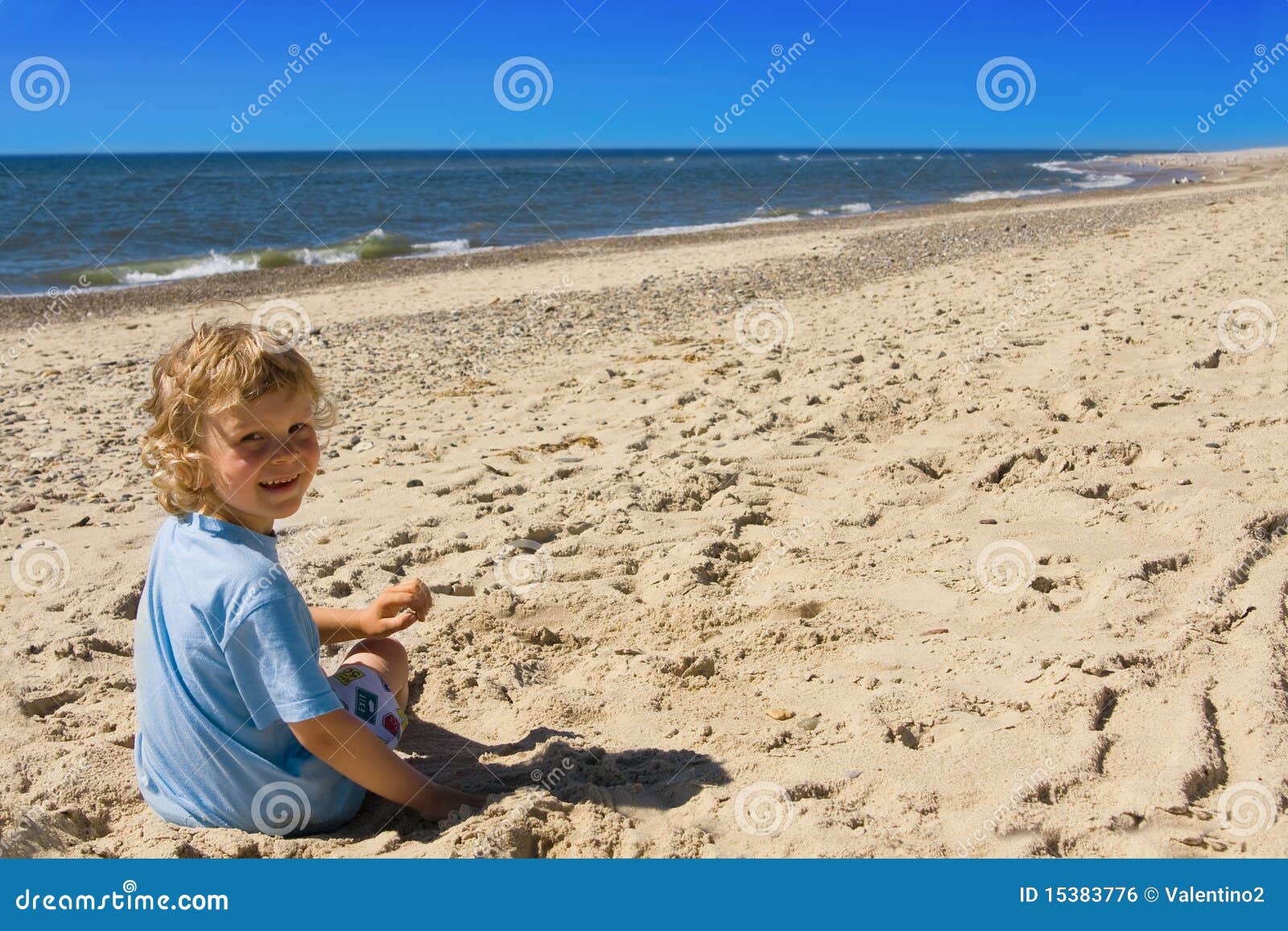 Child on beach stock photo. Image of child, happy, joyful - 15383776