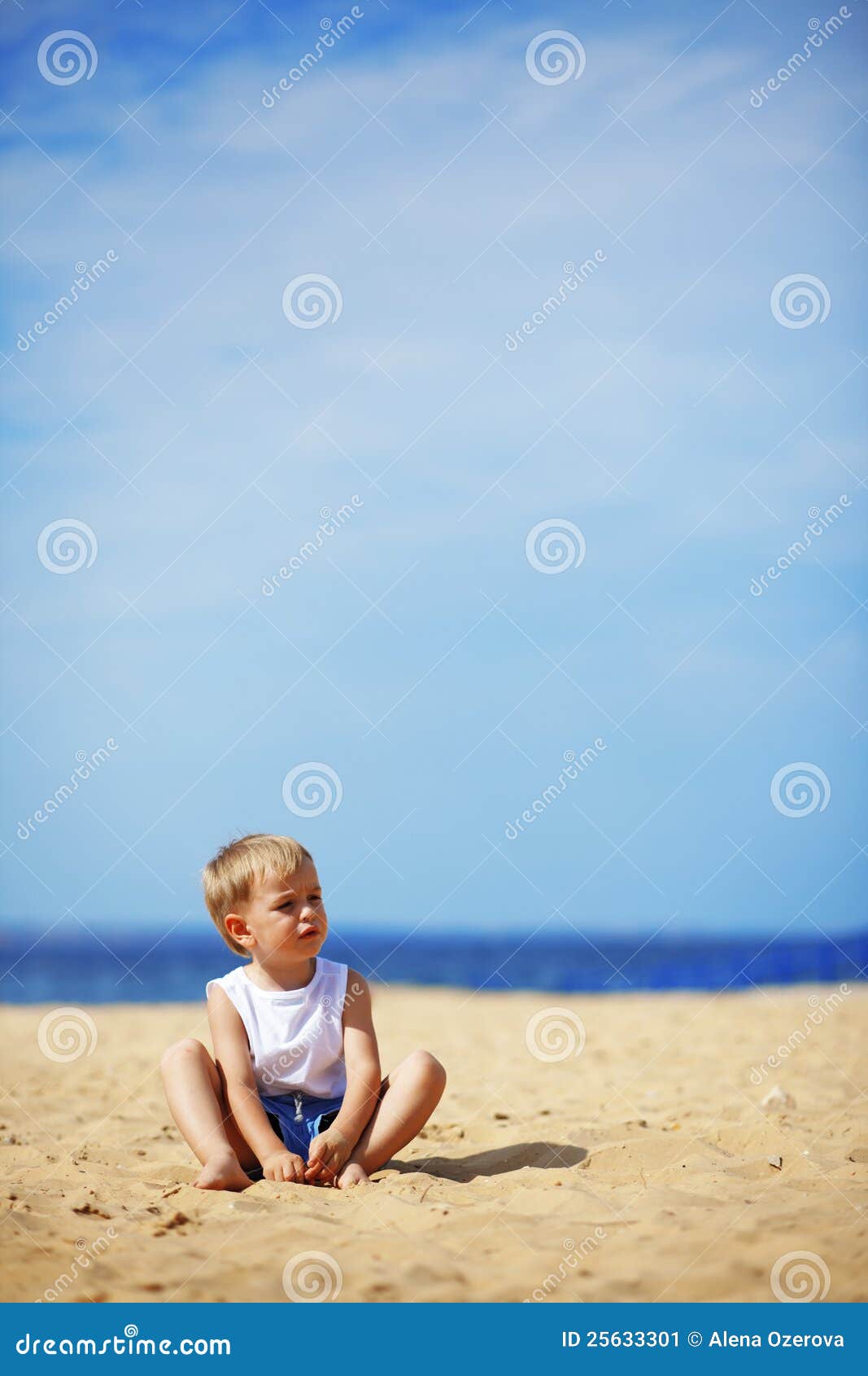 Child at the beach stock image. Image of cheerful, childhood - 25633301