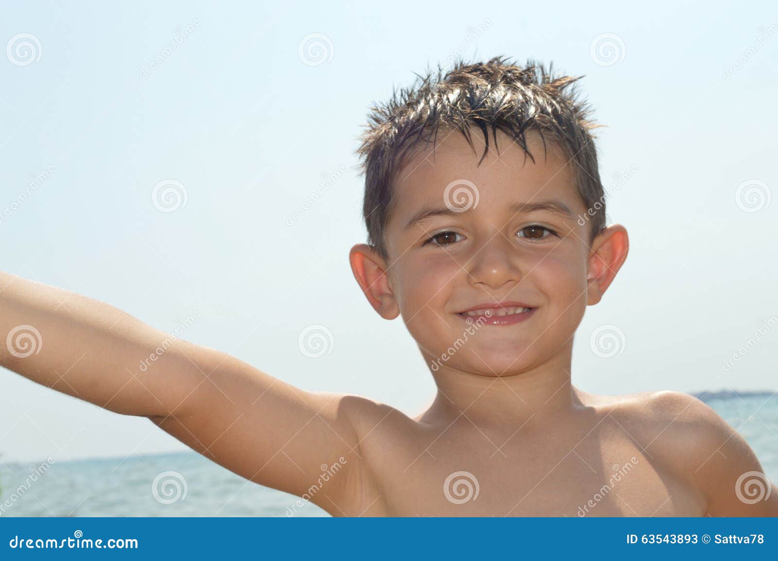 Child of the beach stock image. Image of sunbath, summer - 63543893