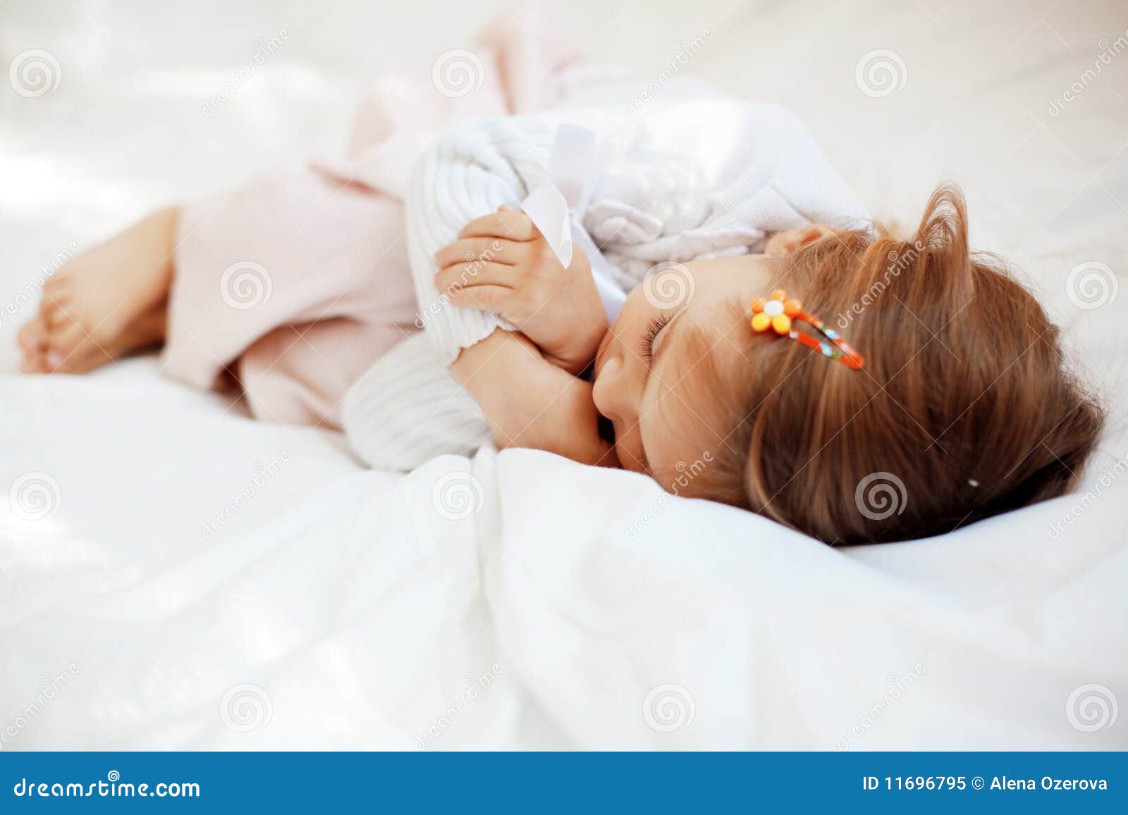 Child in bed stock image. Image of nursery, cute, preschooler - 11696795
