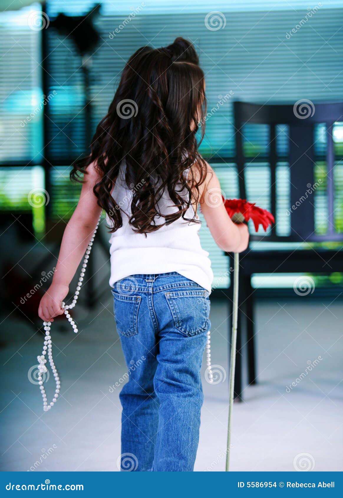 Child from Behind stock photo. Image of stylish, hair - 5586954