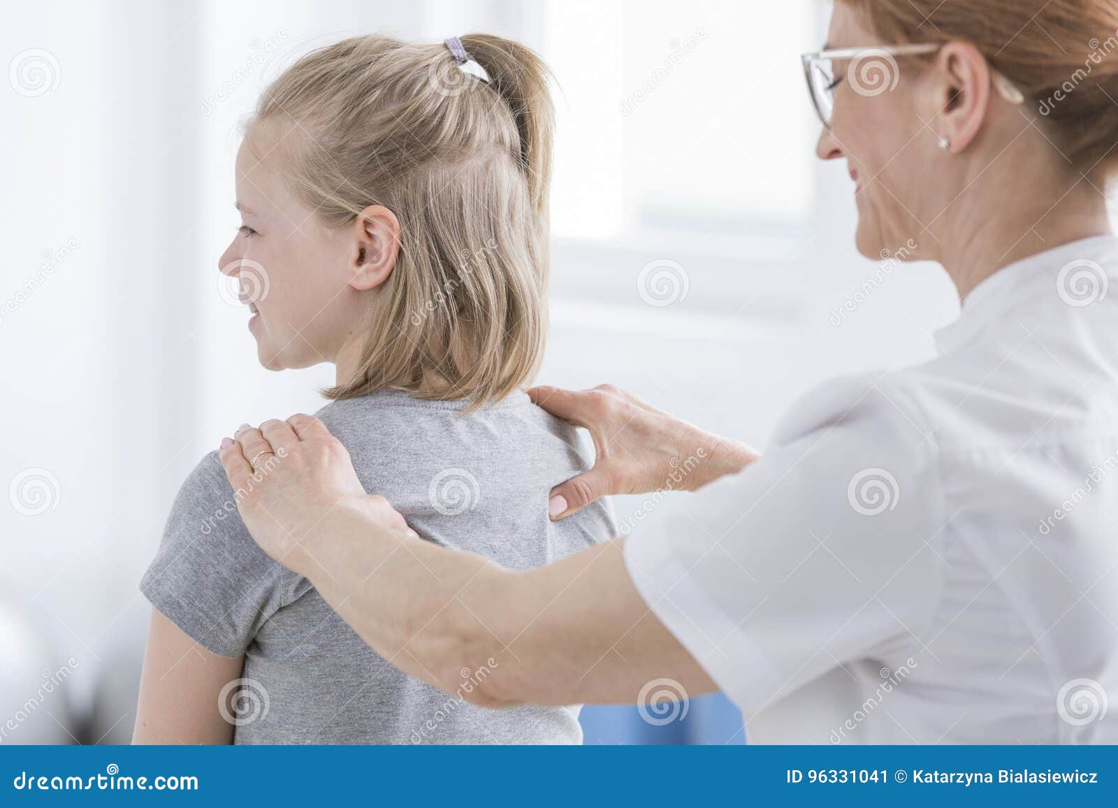 Child Being Given Back Massage Stock Image - Image of prevention ...