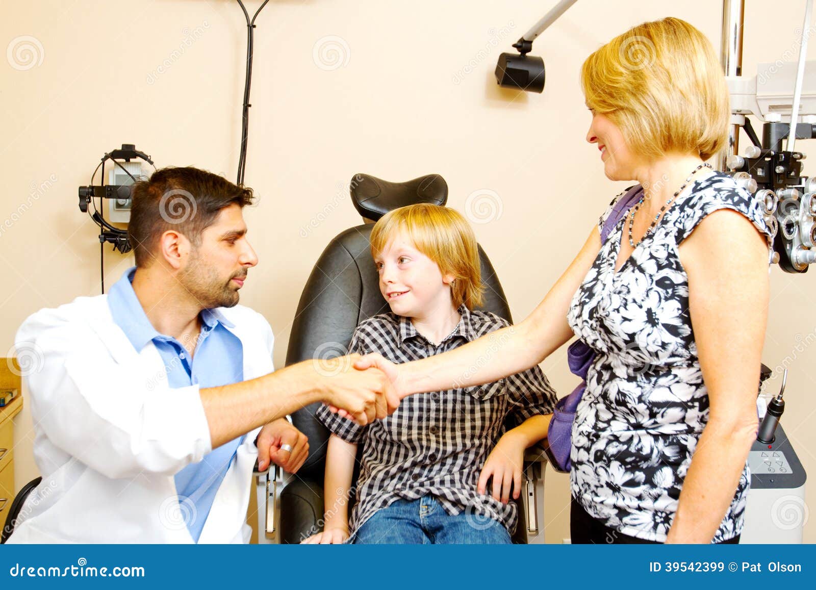 Child Being Updated on Tests Stock Image - Image of doctor, medicine ...