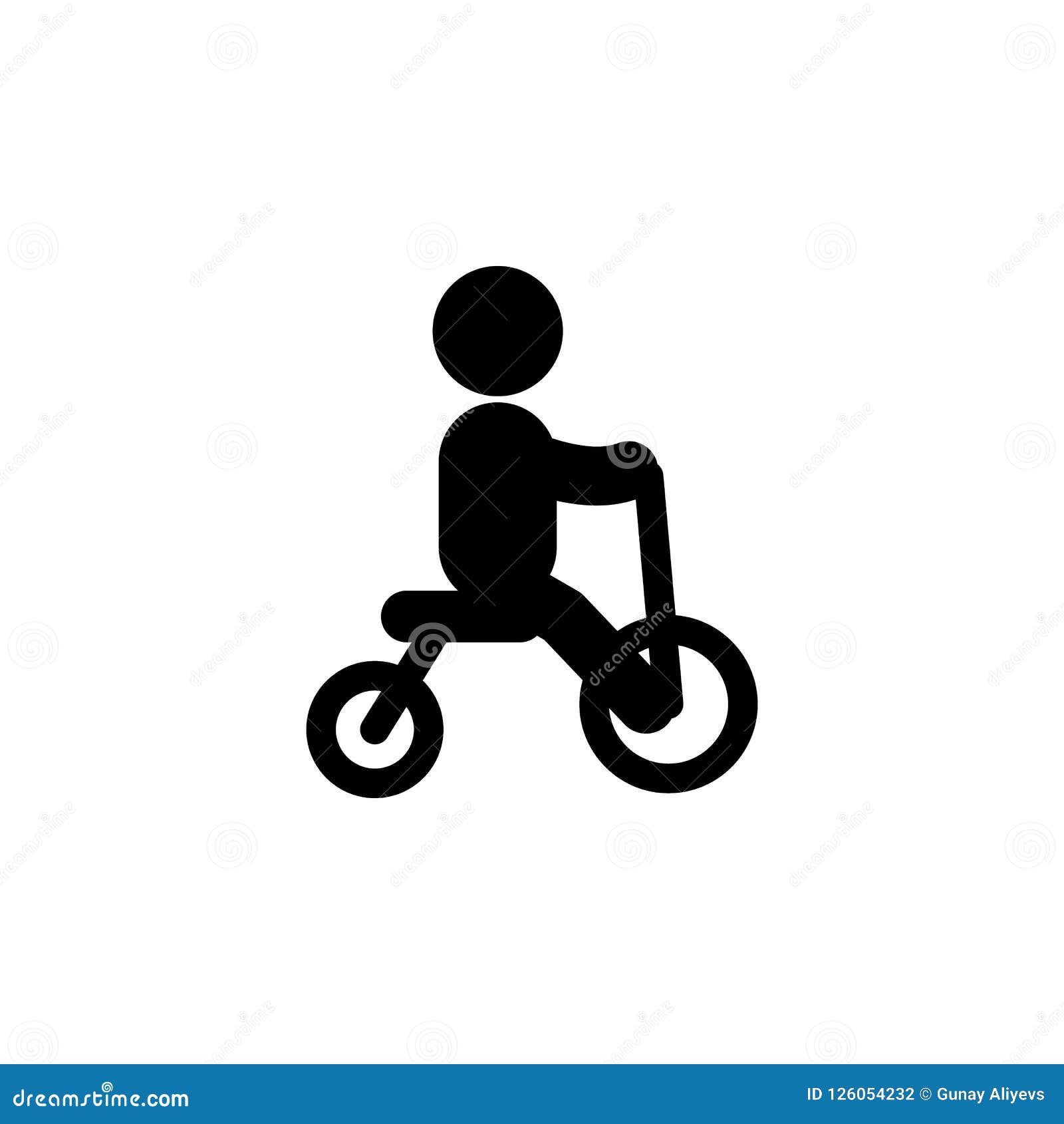 Child on a Bicycle Icon. Element of Toddler Development Icon for Mobile ...