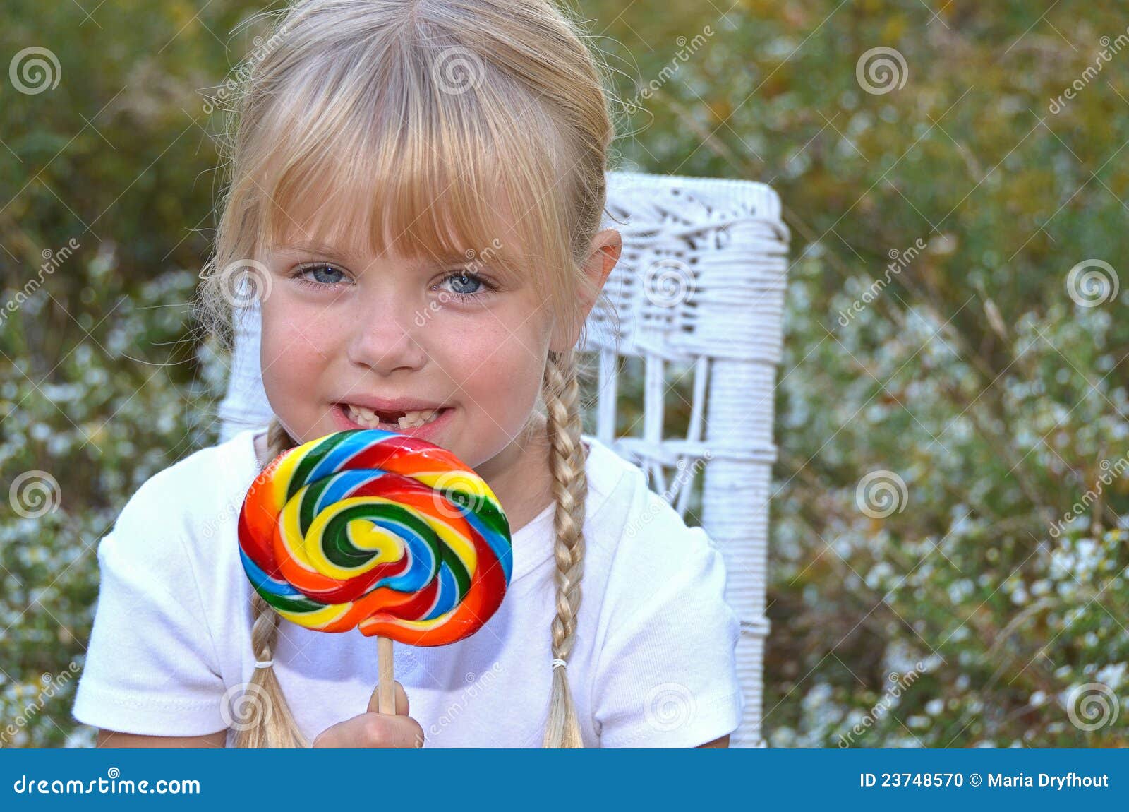Child with big lollipop stock photo. Image of girl, confection - 23748570