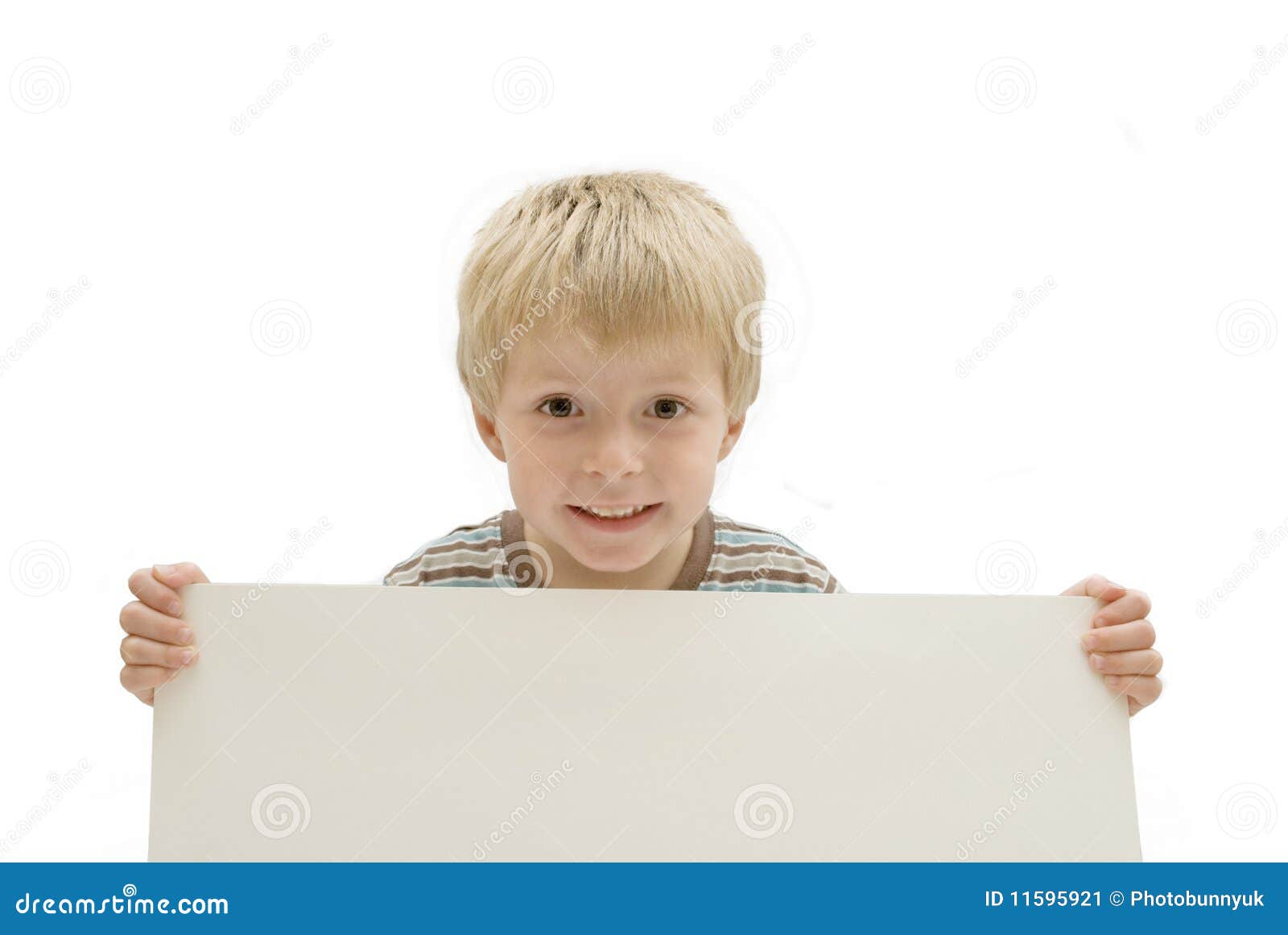 Child with Blank Sign stock image. Image of blank, advertisment - 11595921