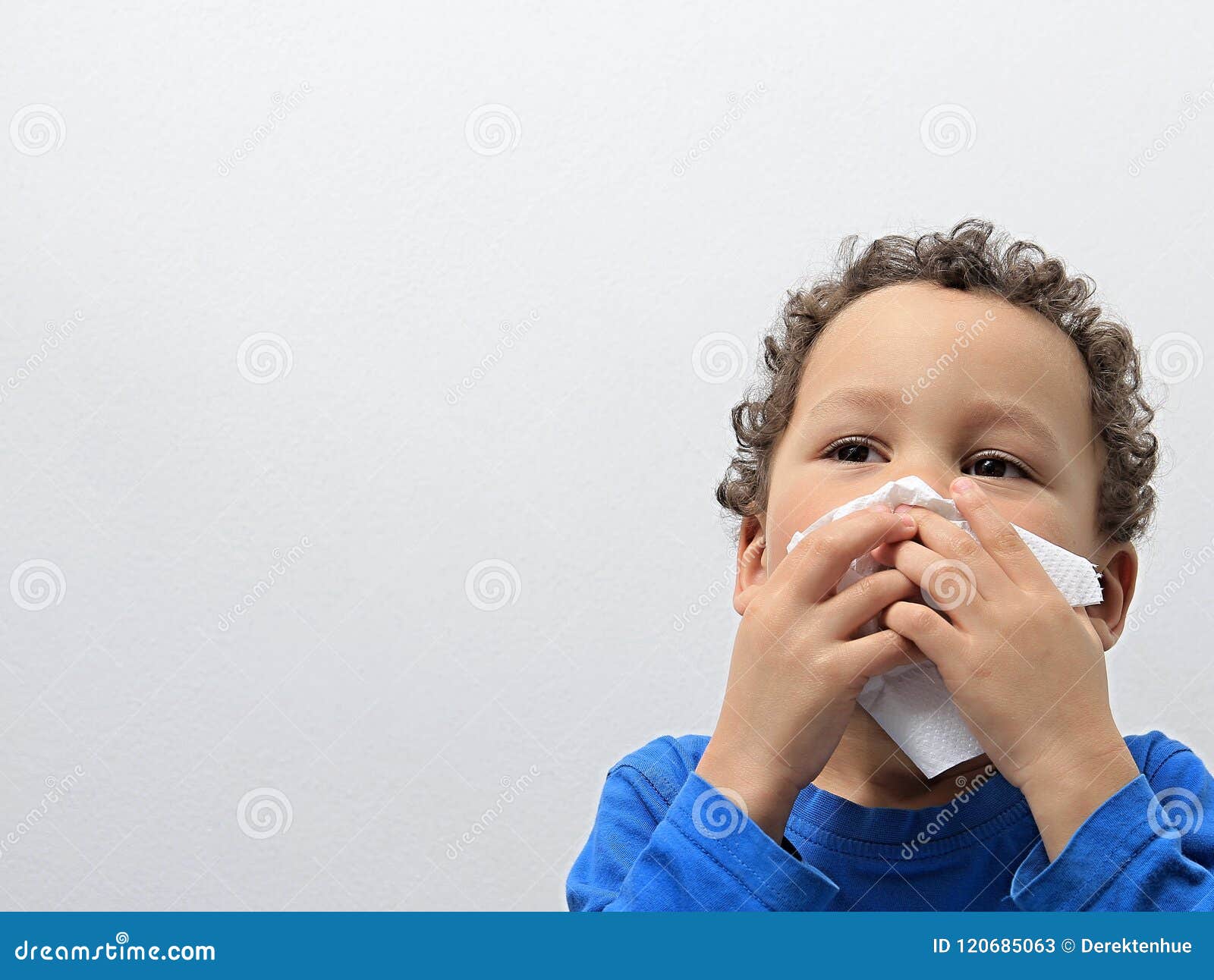Child blowing nose stock image. Image of garden, cute - 120685063