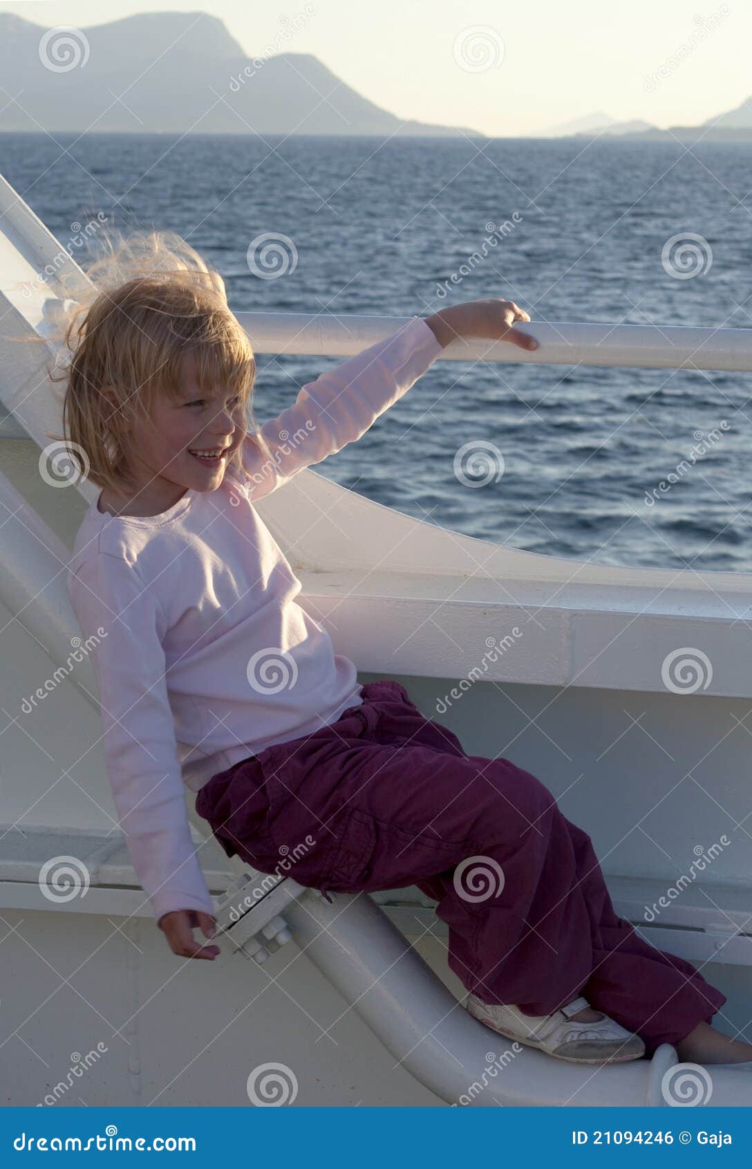 Child on boat stock photo. Image of away, holiday, blue - 21094246