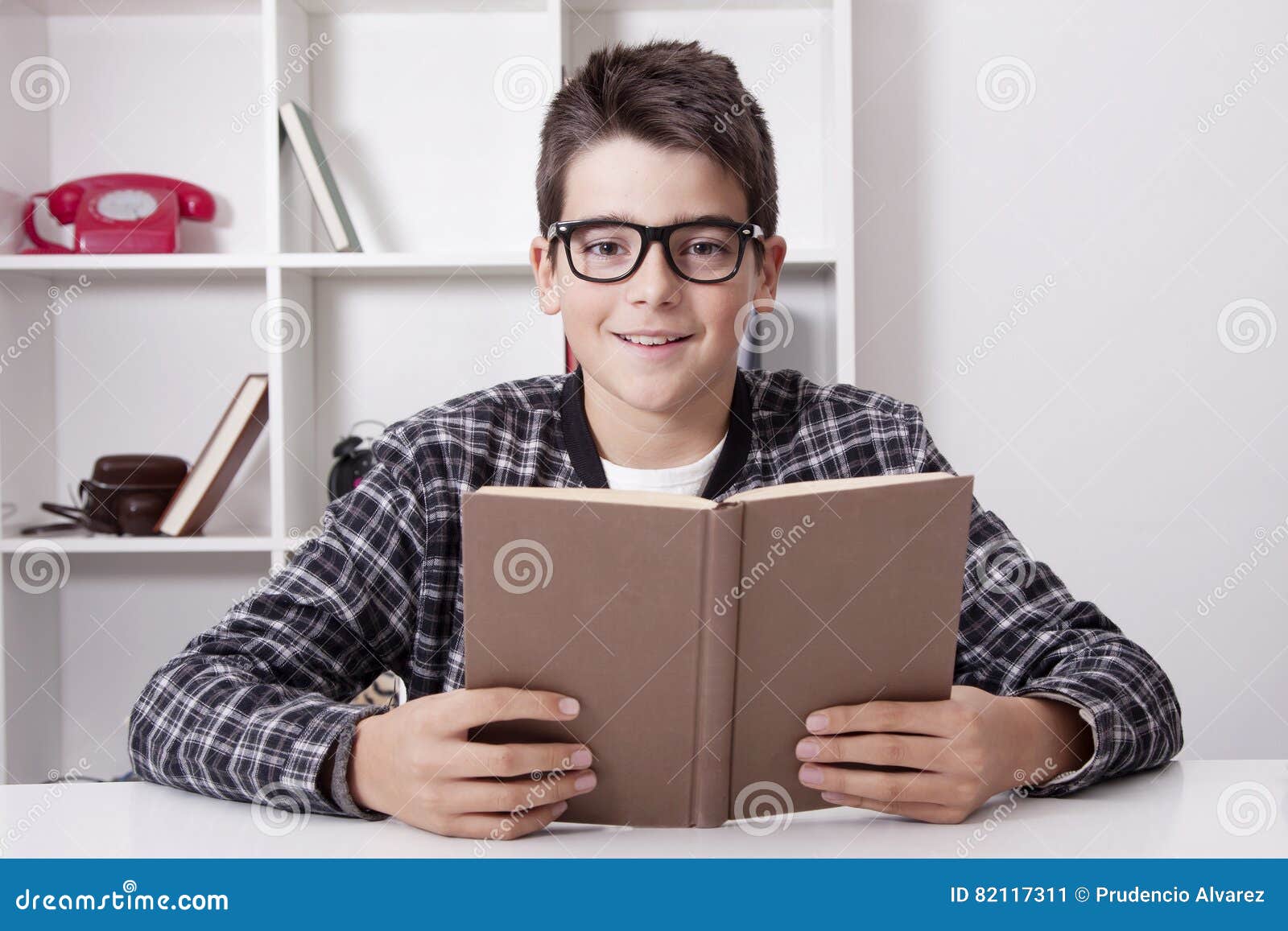 Child with book stock image. Image of house, modern, childhood - 82117311