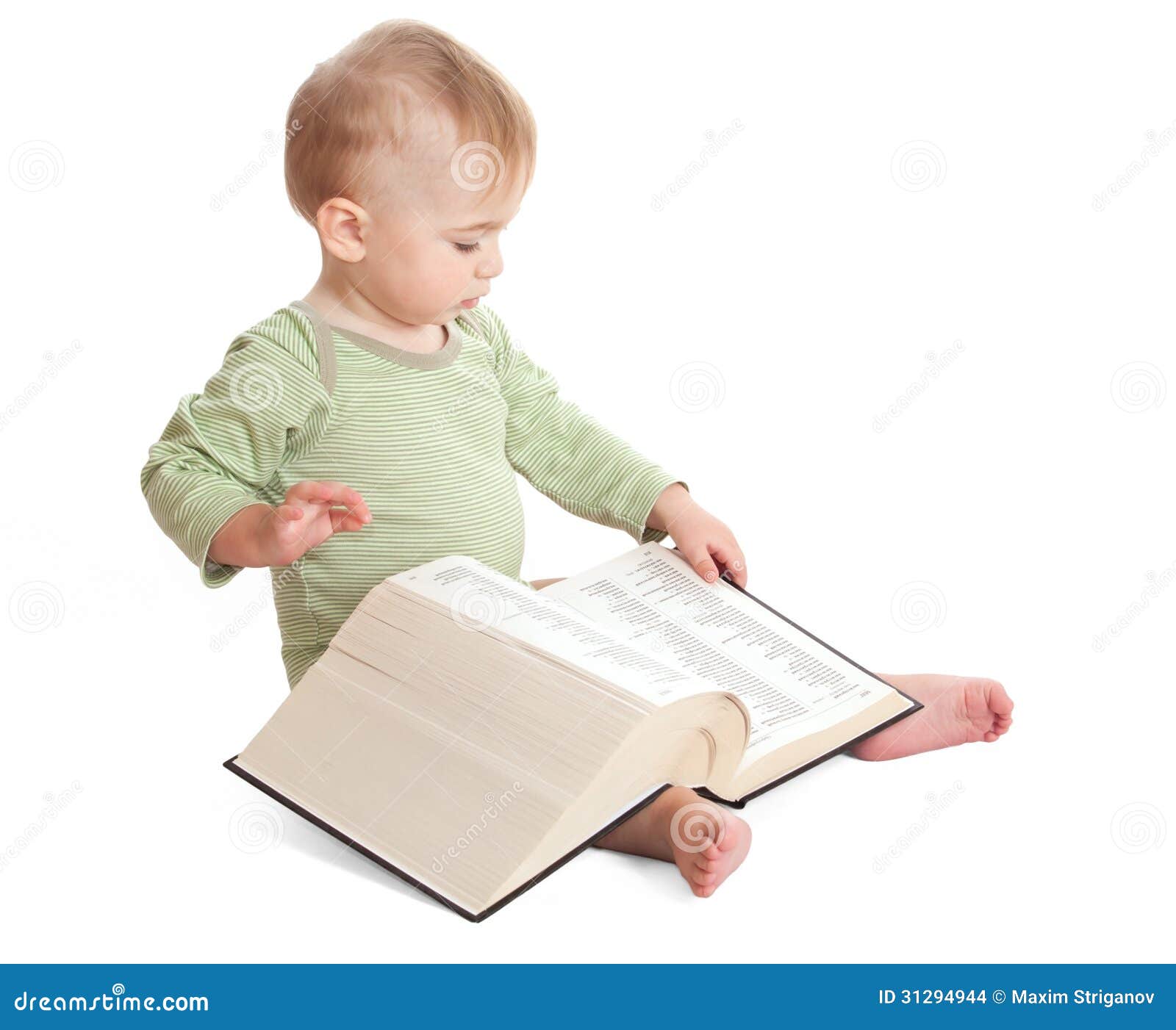 Child with a book stock photo. Image of babies, innocence - 31294944