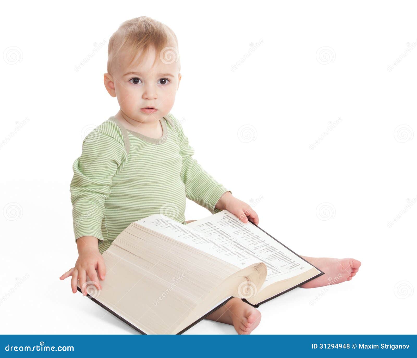 Child with a book stock photo. Image of early, dummy - 31294948