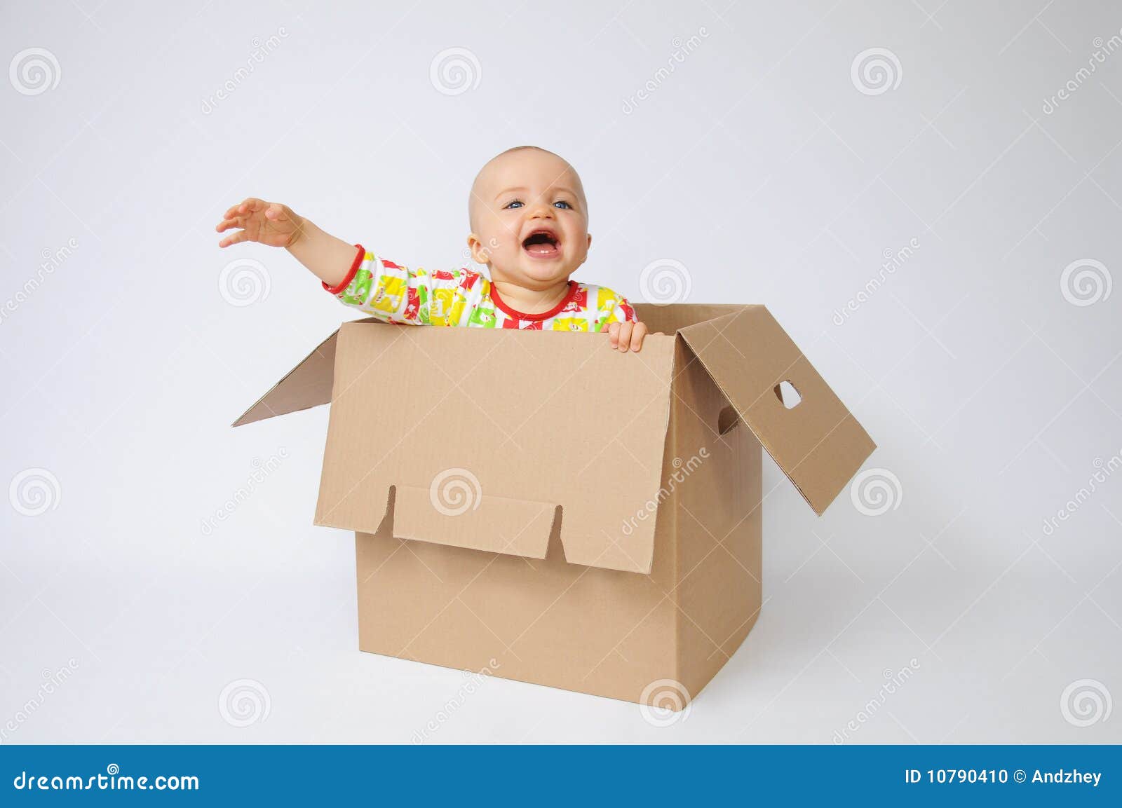 Child in the box stock photo. Image of celebration, dispatch - 10790410