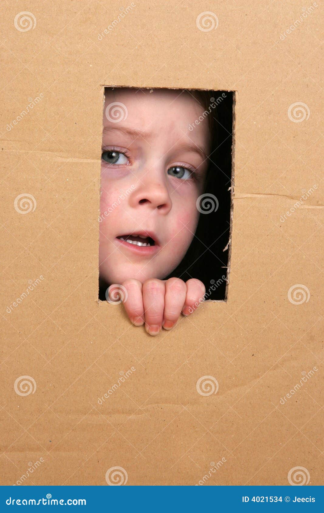 Child in box stock photo. Image of childhood, dorm, dwelling - 4021534