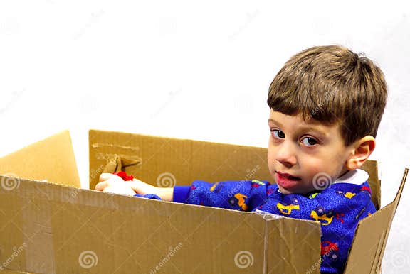 Child in a Box stock photo. Image of amusement, play, child - 80276