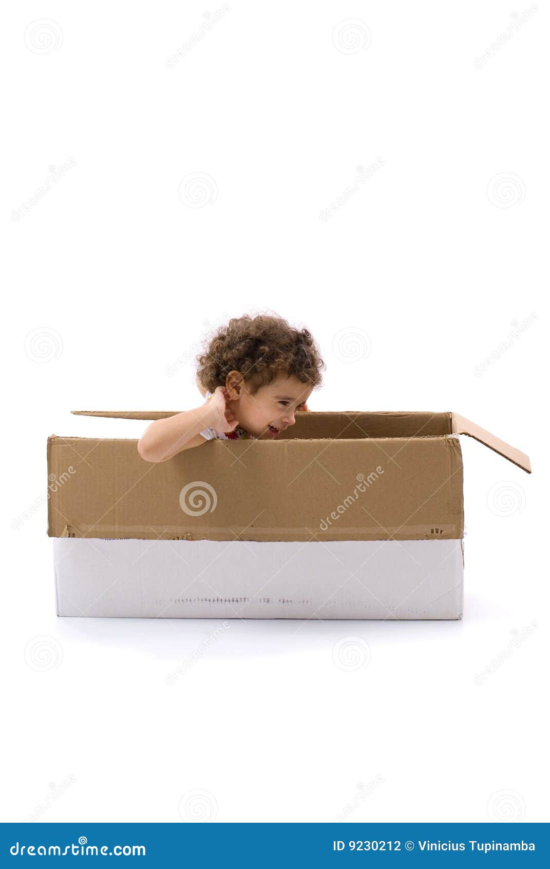 Child in Box stock photo. Image of released, happy, cubicle - 9230212