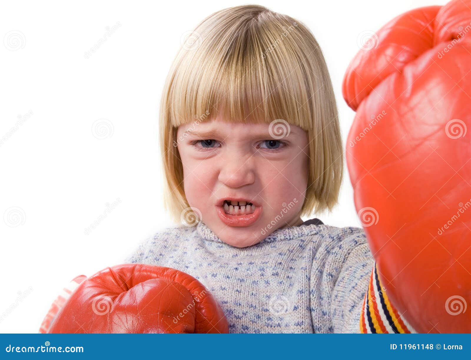 Child Boxing Fighter Gloves Stock Photo - Image of boxing, childhood ...