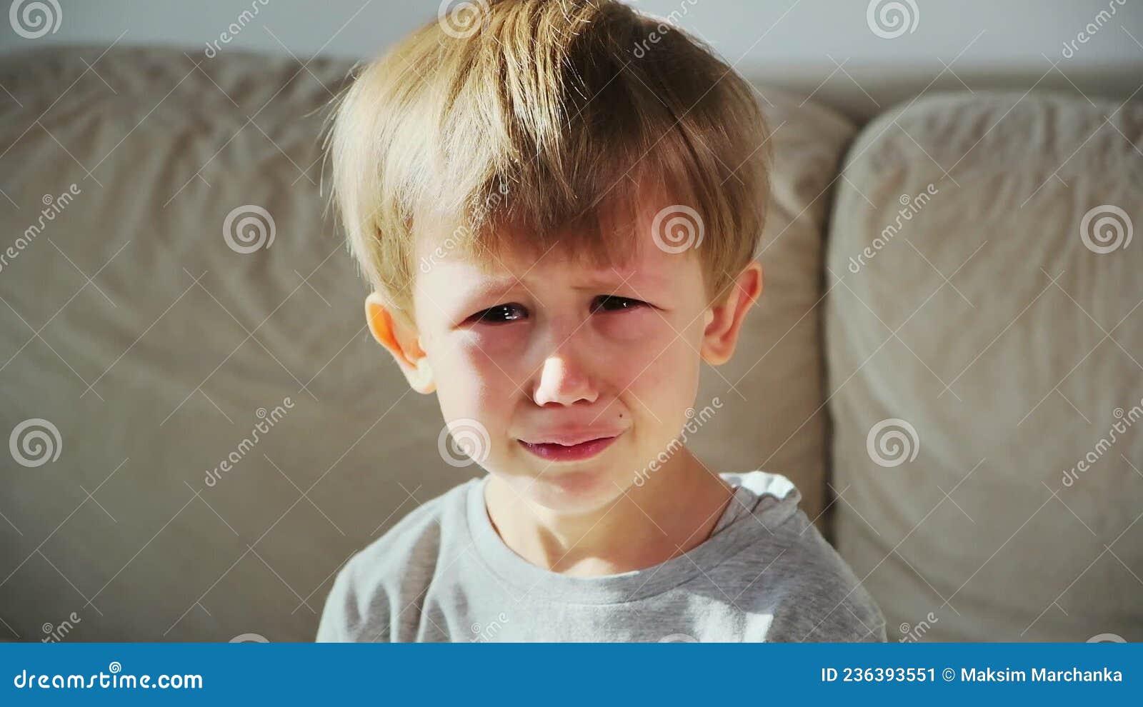 Child Boy Crying, Face Close Up Stock Video - Video of angry, child ...