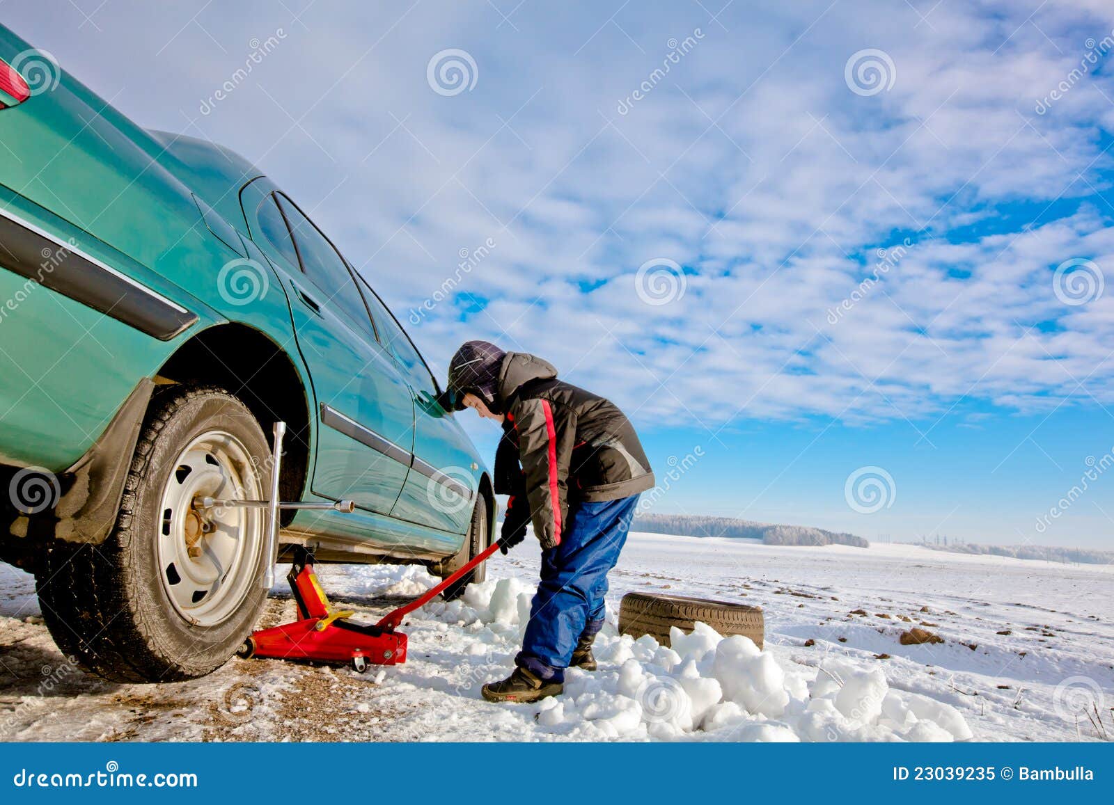 Child Boy Helps Repairing Car Stock Image - Image of helping, child ...