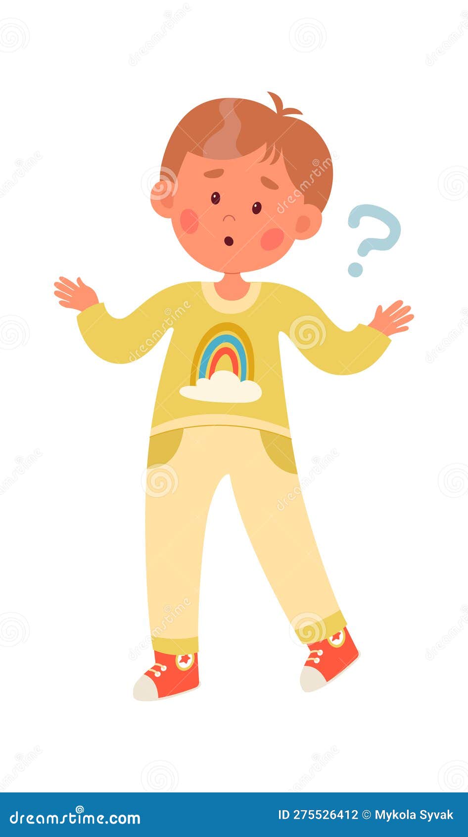 Child Boy Questioning stock vector. Illustration of question - 275526412