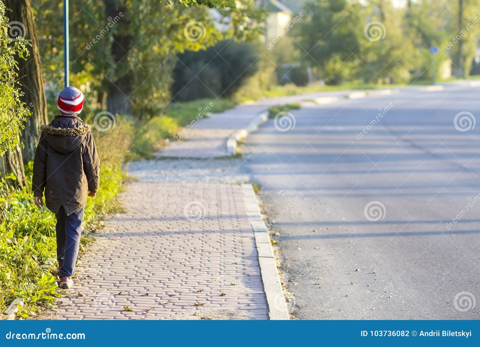 Alone Sad Child Lost On A Street Stock Image | CartoonDealer.com #63603559