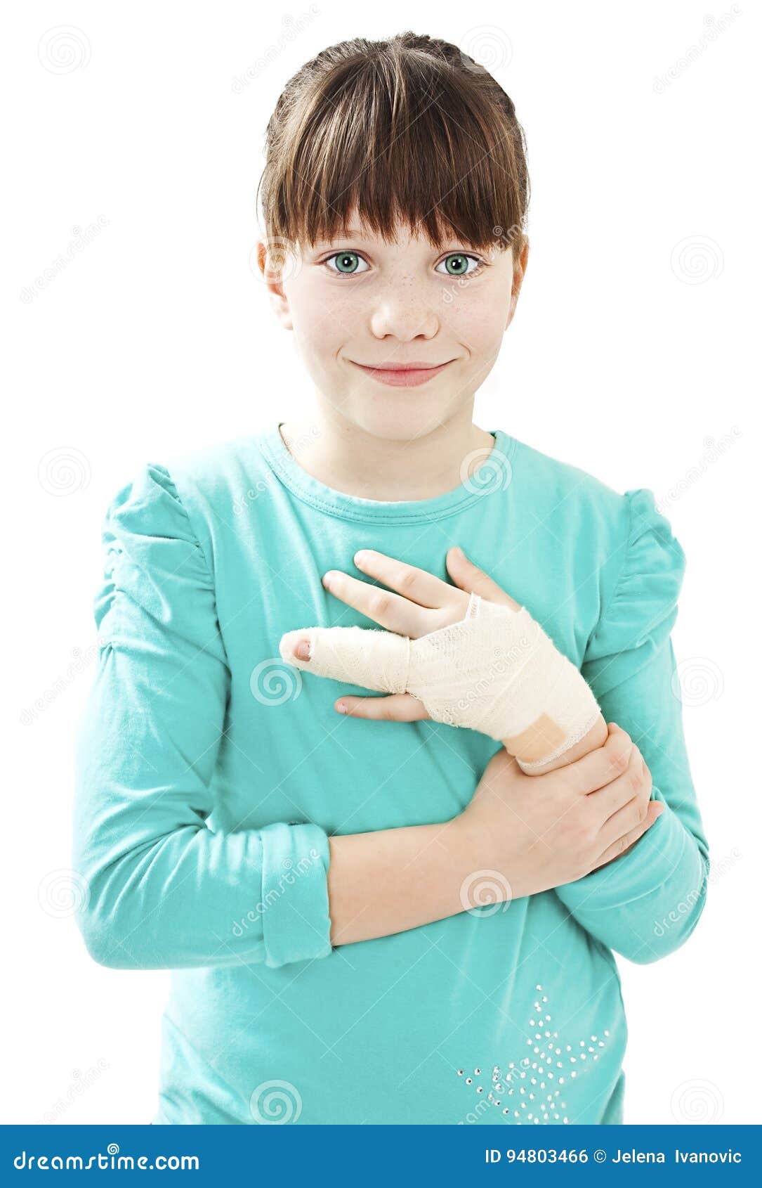Child with broken arm stock photo. Image of binding, child - 94803466