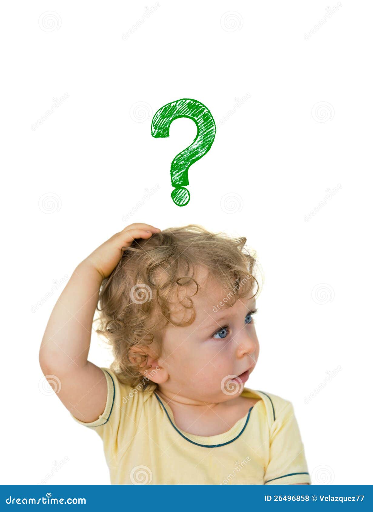 Child brooding stock photo. Image of looking, head, problem - 26496858