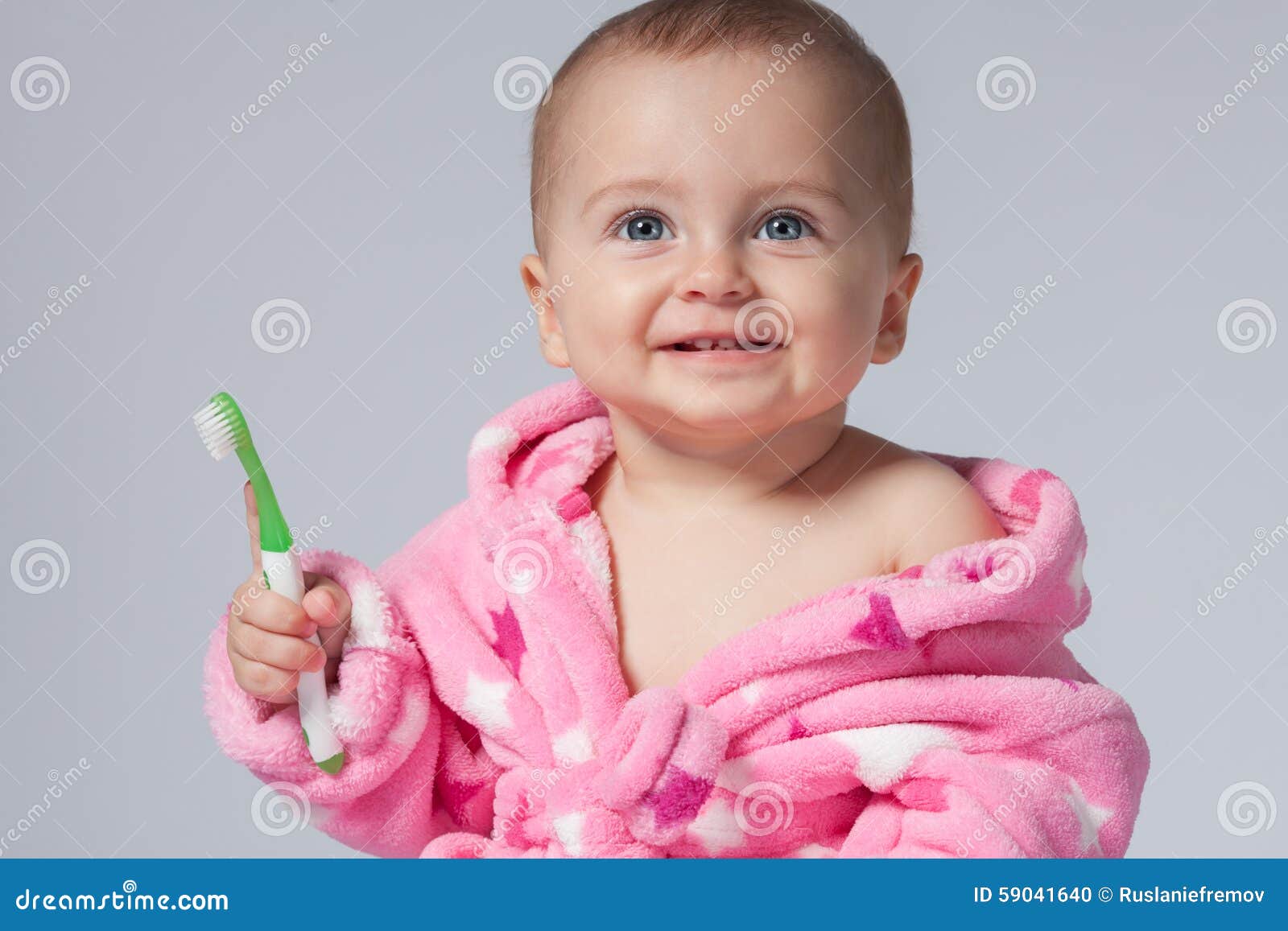 Child brushing teeth stock photo. Image of person, caucasian - 59041640